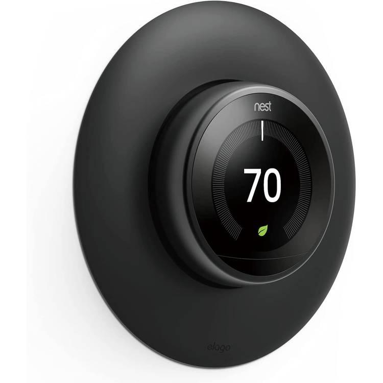 Order Elago Wall Plate Cover for Nest Thermostats - Black Now! | Jomla.ae