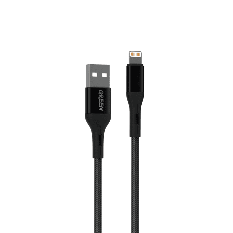 Order Green Lion USB-A to Lightning Braided Cable 3M - Black Now ...