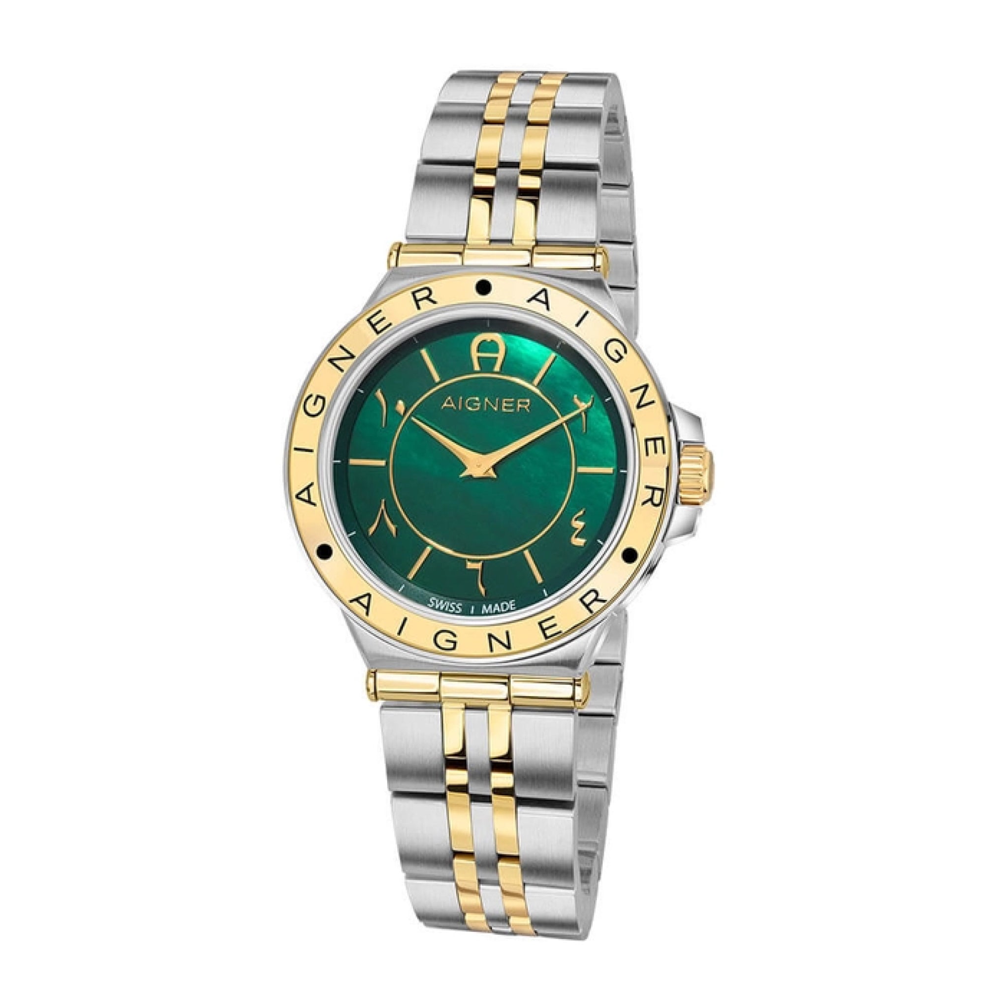 Order Aigner Women's Trieste Swiss Made Green Watch A141209 Now! | Jomla.ae