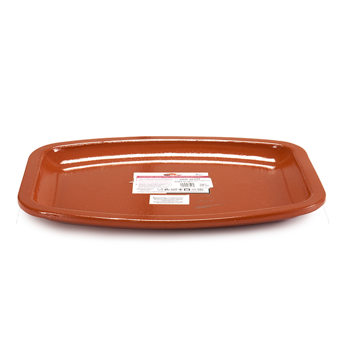 Arte Regal Brown Clay Flat Rectangular Plate 40 cm / 16" | Jomla.ae