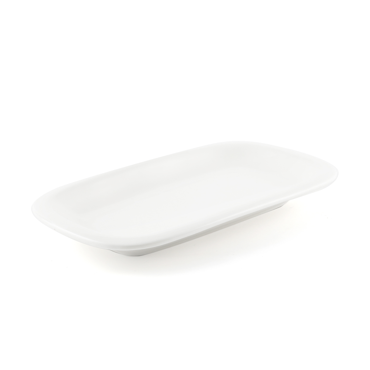 Order B2B Ivory Porcelain Rectangular Plate 20 cm / 8" Now! | Jomla.ae