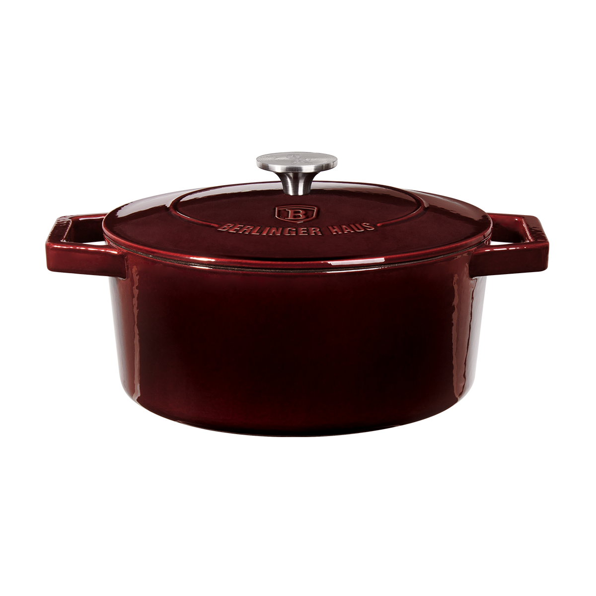 Order Berlinger Haus Burgundy Cast Iron Casserole 20 cm Red Cast Iron ...