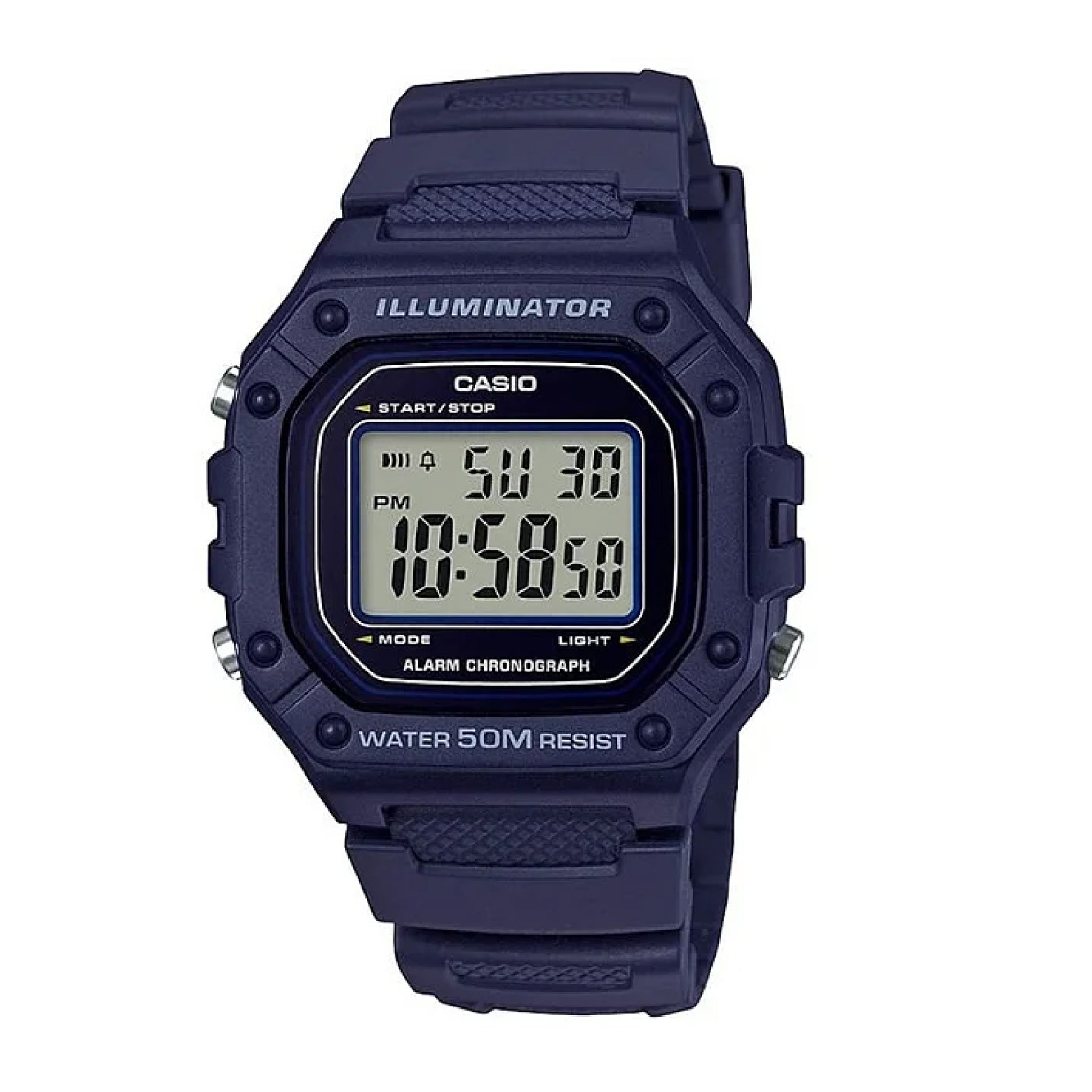 Order Casio Men's Blue Digital Resin Strap Watch W-218h-2avdf Now ...