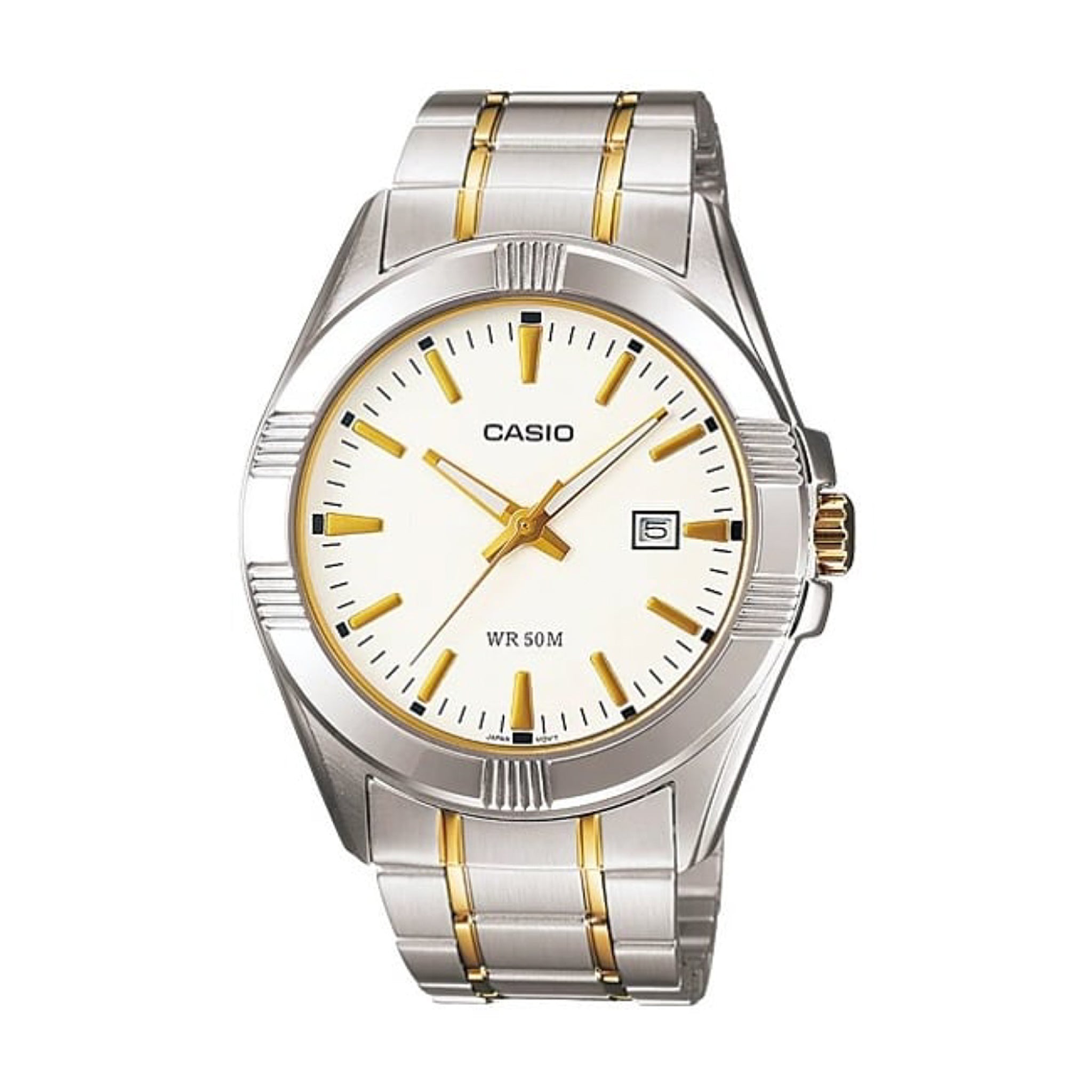 Casio Two Tone Stainless Steel Strap Watch For Men Mtp-1308sg-7avdf ...