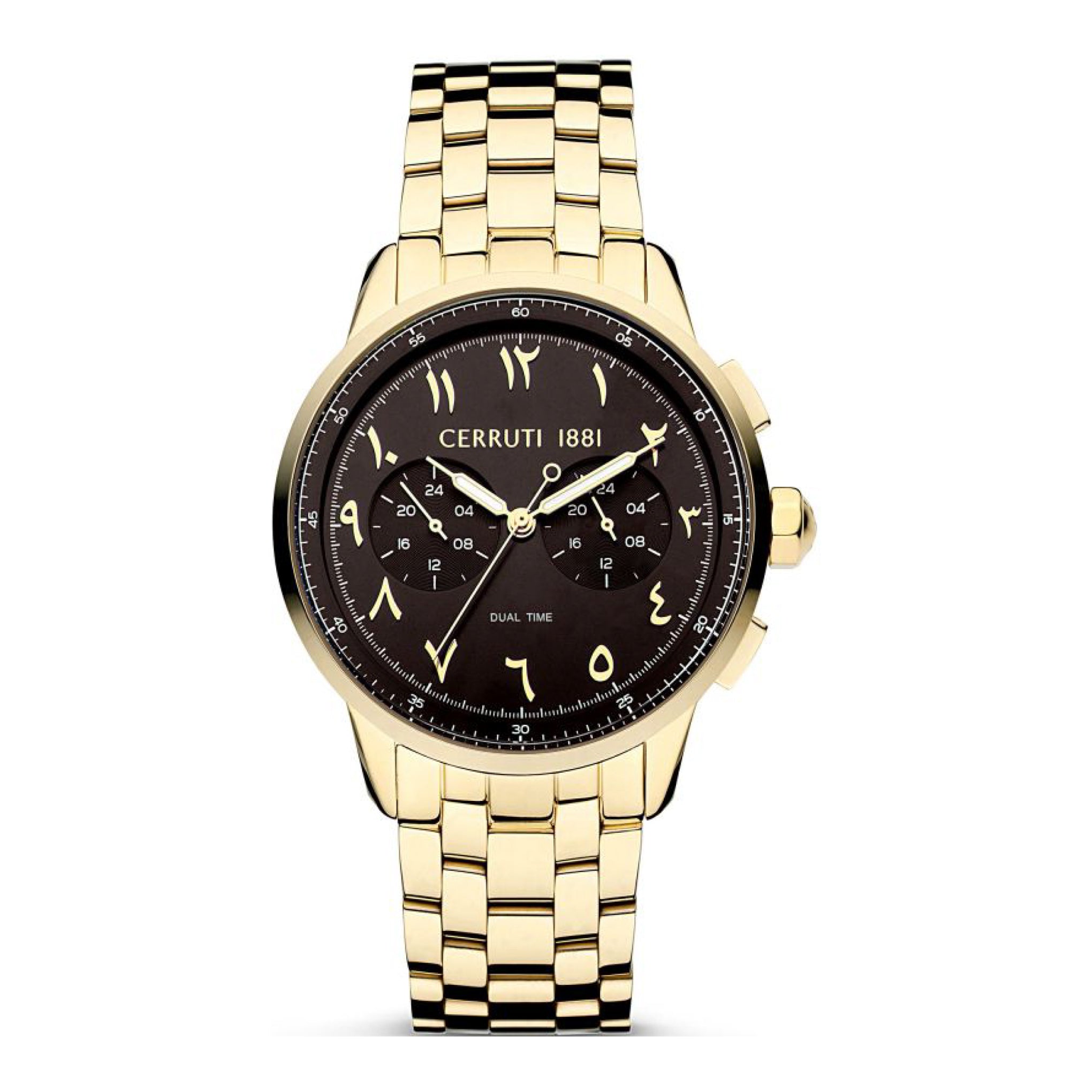 Cerruti 1881 Men's Mucciano Gold Stainless Steel Arabic Index Watch ...