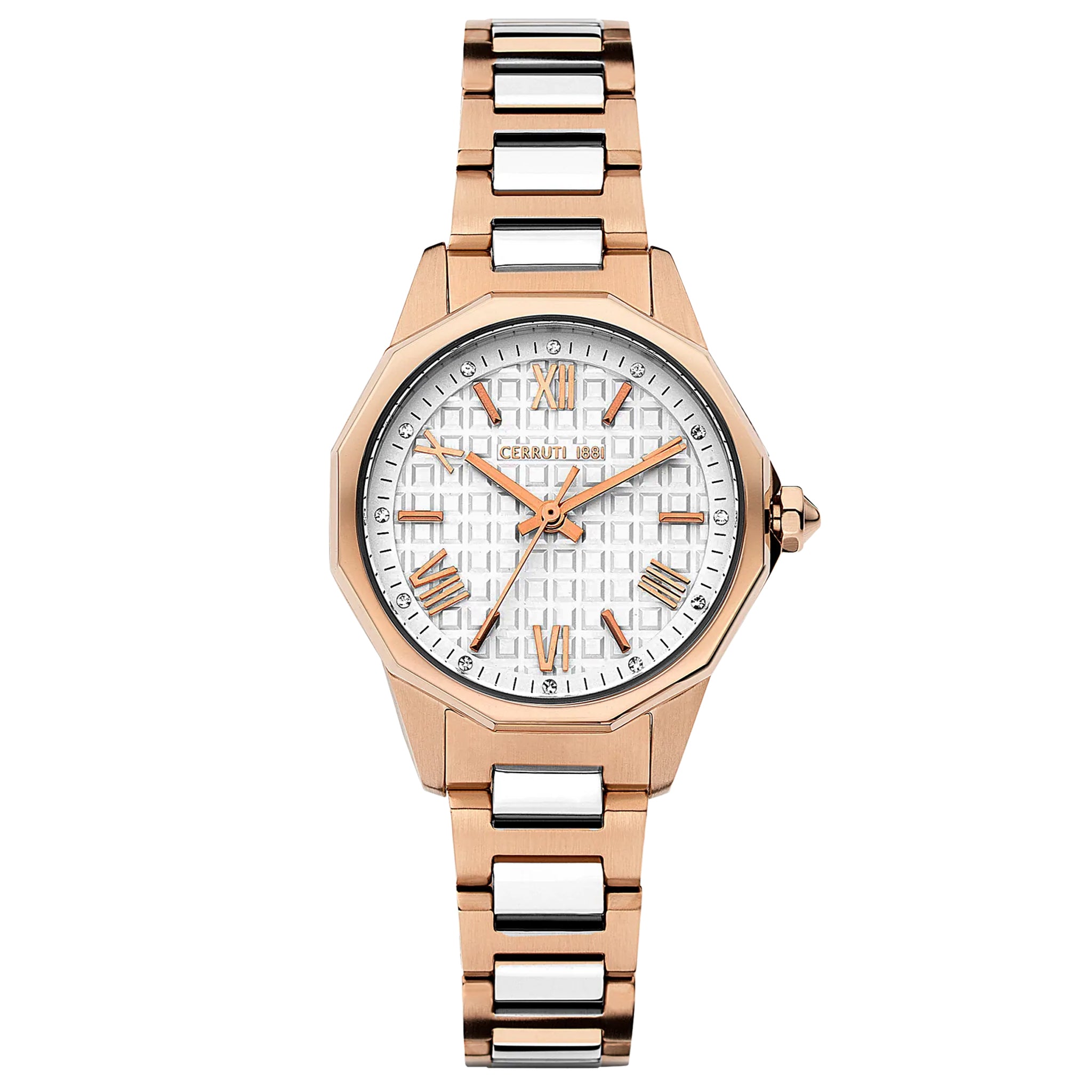 Order Cerruti 1881 Women's Jesina Crystals Two Tone Stainless Steel ...