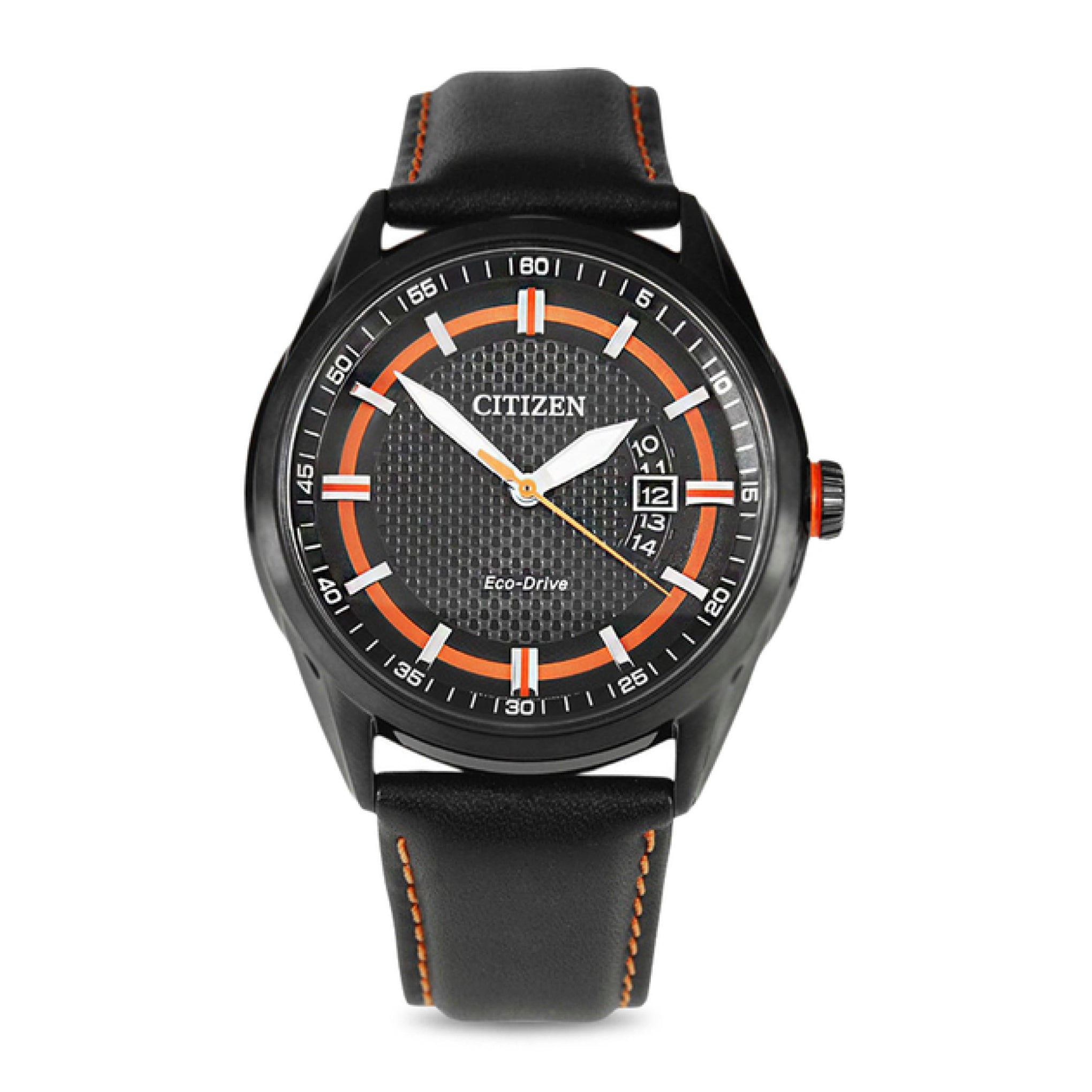 Order Citizen Men's Eco Drive Black Leather Aw1184-13e Now! | Jomla.ae