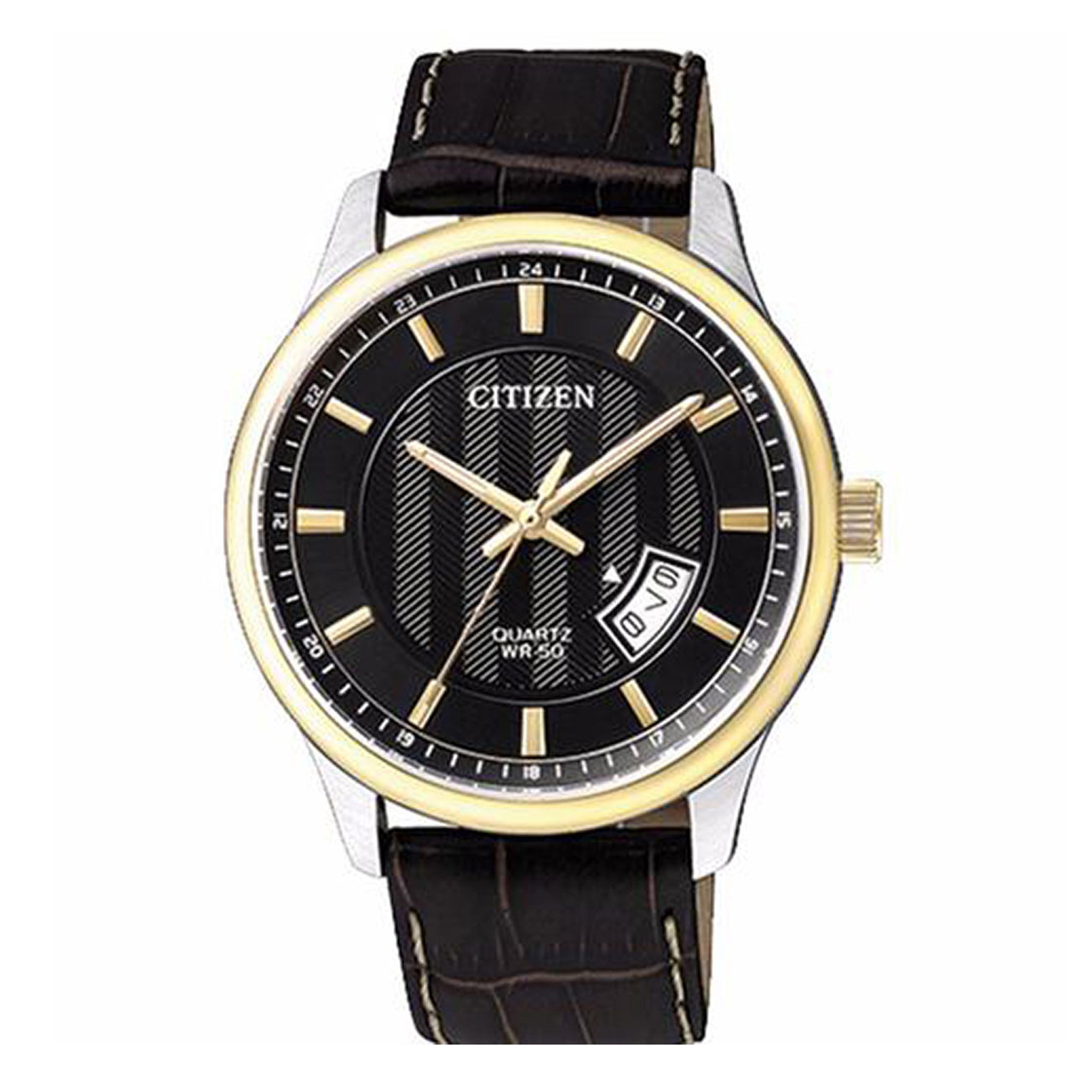 Order Citizen Men's Quartz Watch, Analog Display And Leather Strap ...
