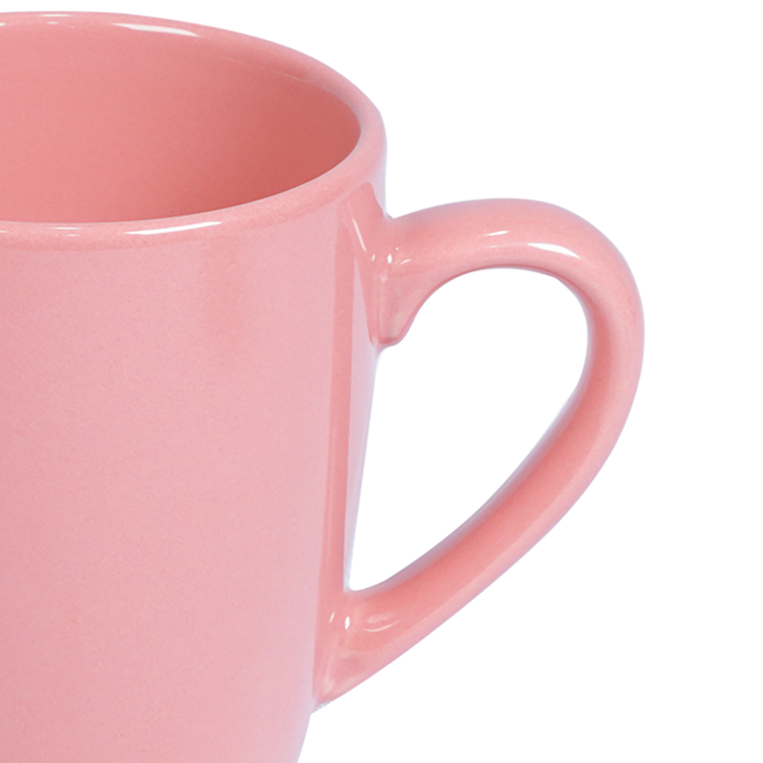 Decopor Stoneware Pink Color Mug 360 ml | Jomla.ae