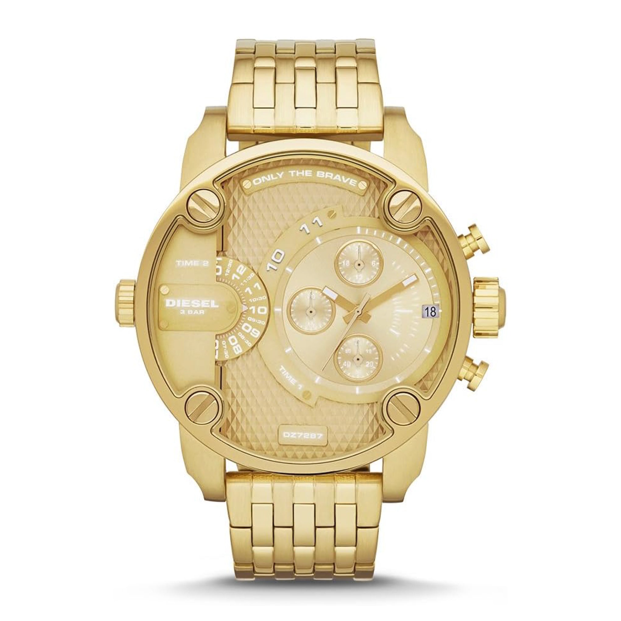 Order Diesel Little Daddy Men's Gold Stainless Steel Band Watch ...