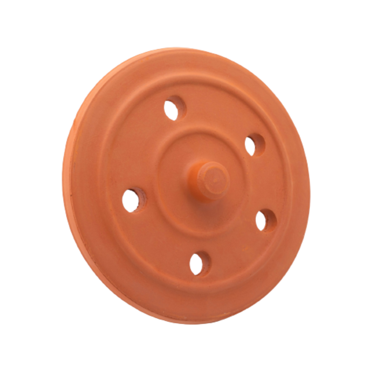 Order Elizi Perforated Clay Cover 19 cm Brown Clay Now! | Jomla.ae