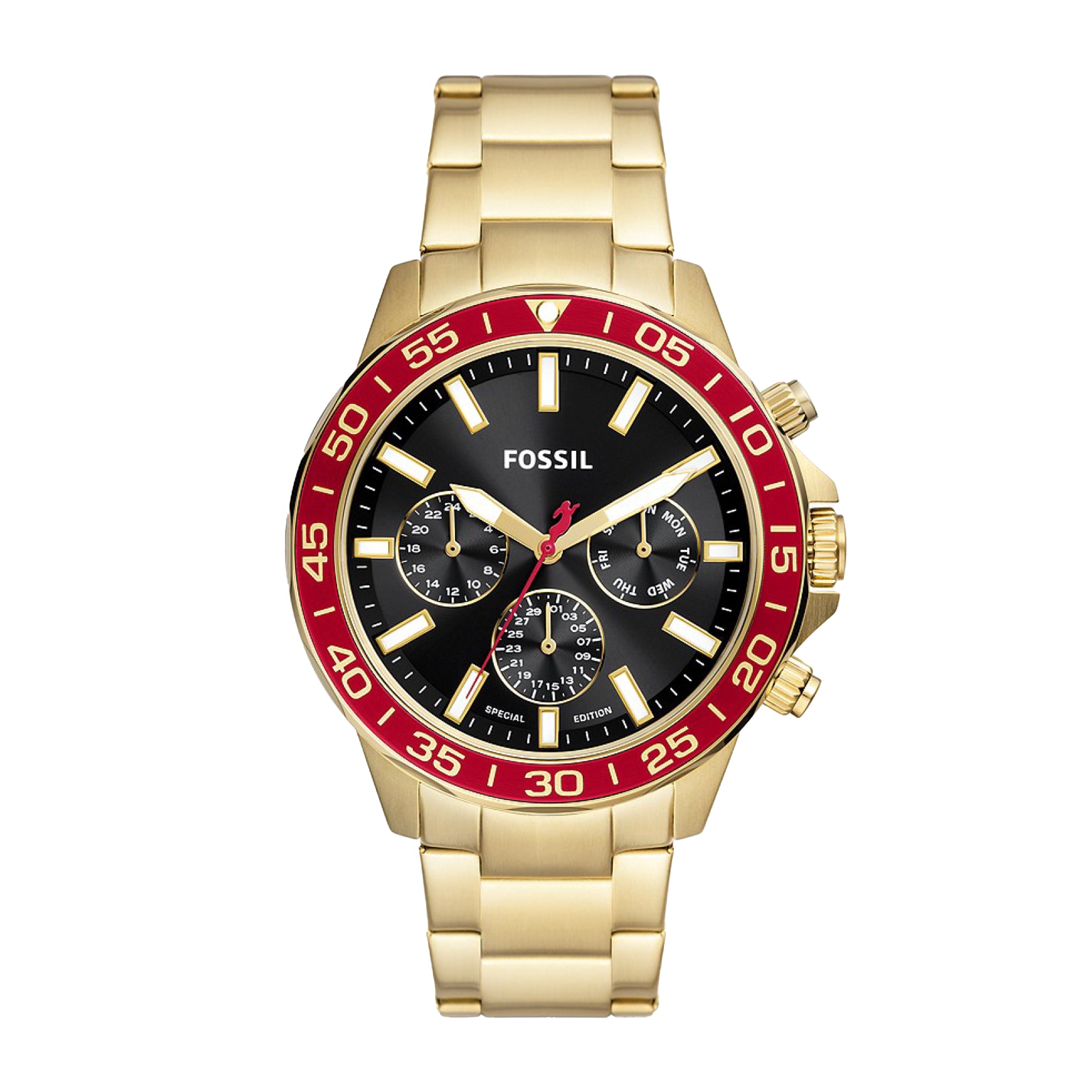 Order Fossil Men's Bannon Multifunction Gold-Tone Stainless Steel Watch ...