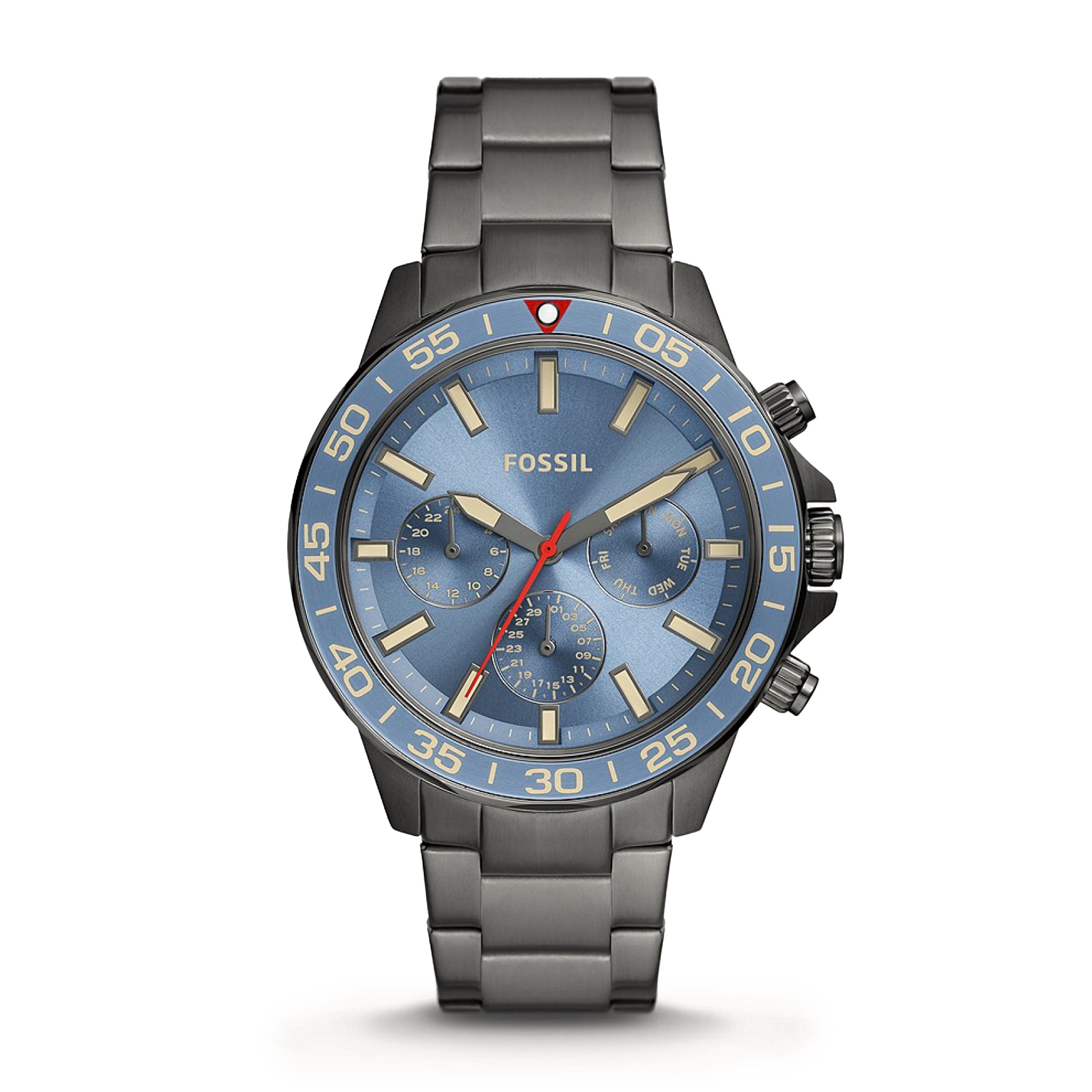 Order Fossil Men's Bannon Multifunction Smoke Stainless Steel Watch ...