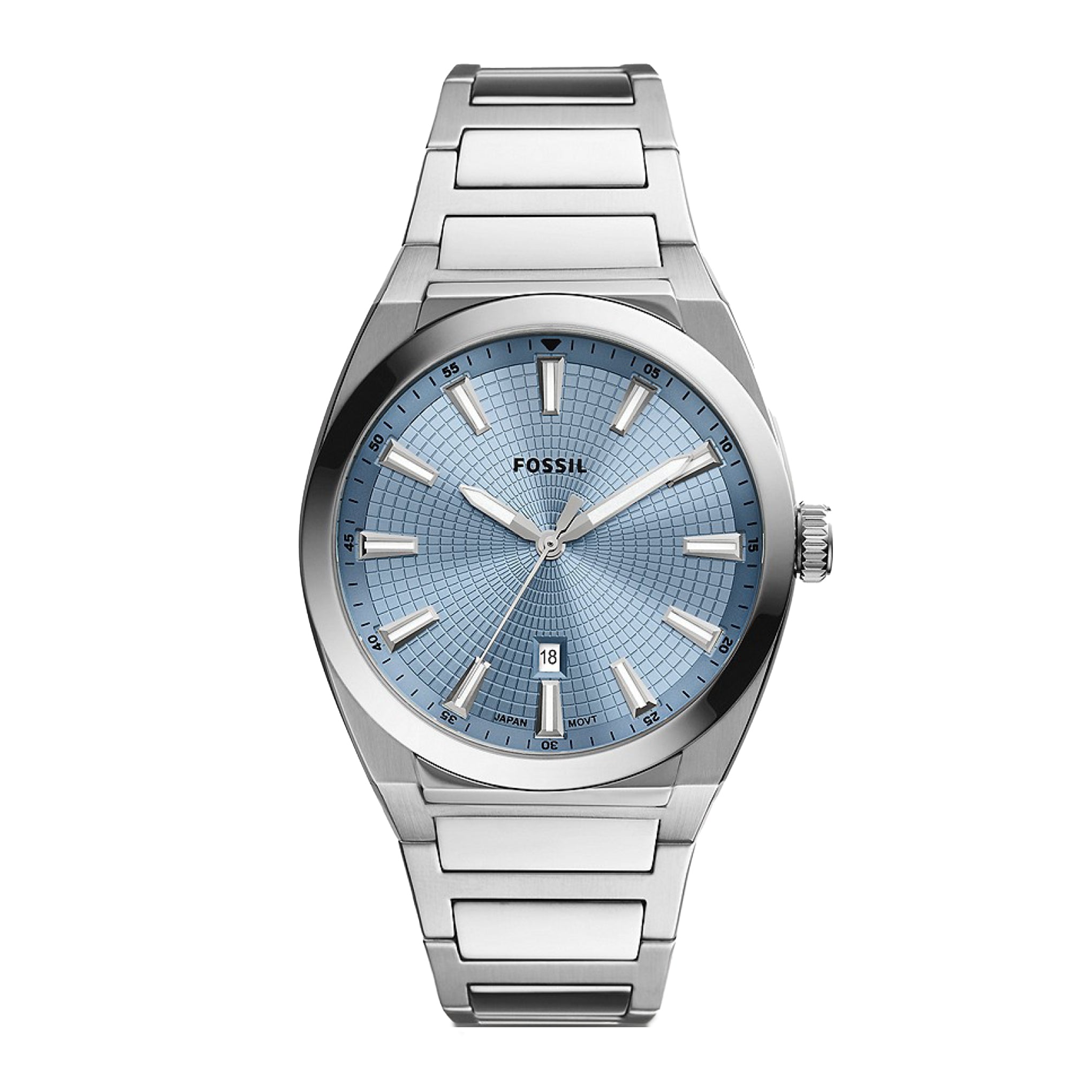 Order Fossil Men's Everett Three-Hand Date Stainless Steel Watch Fs5986 ...