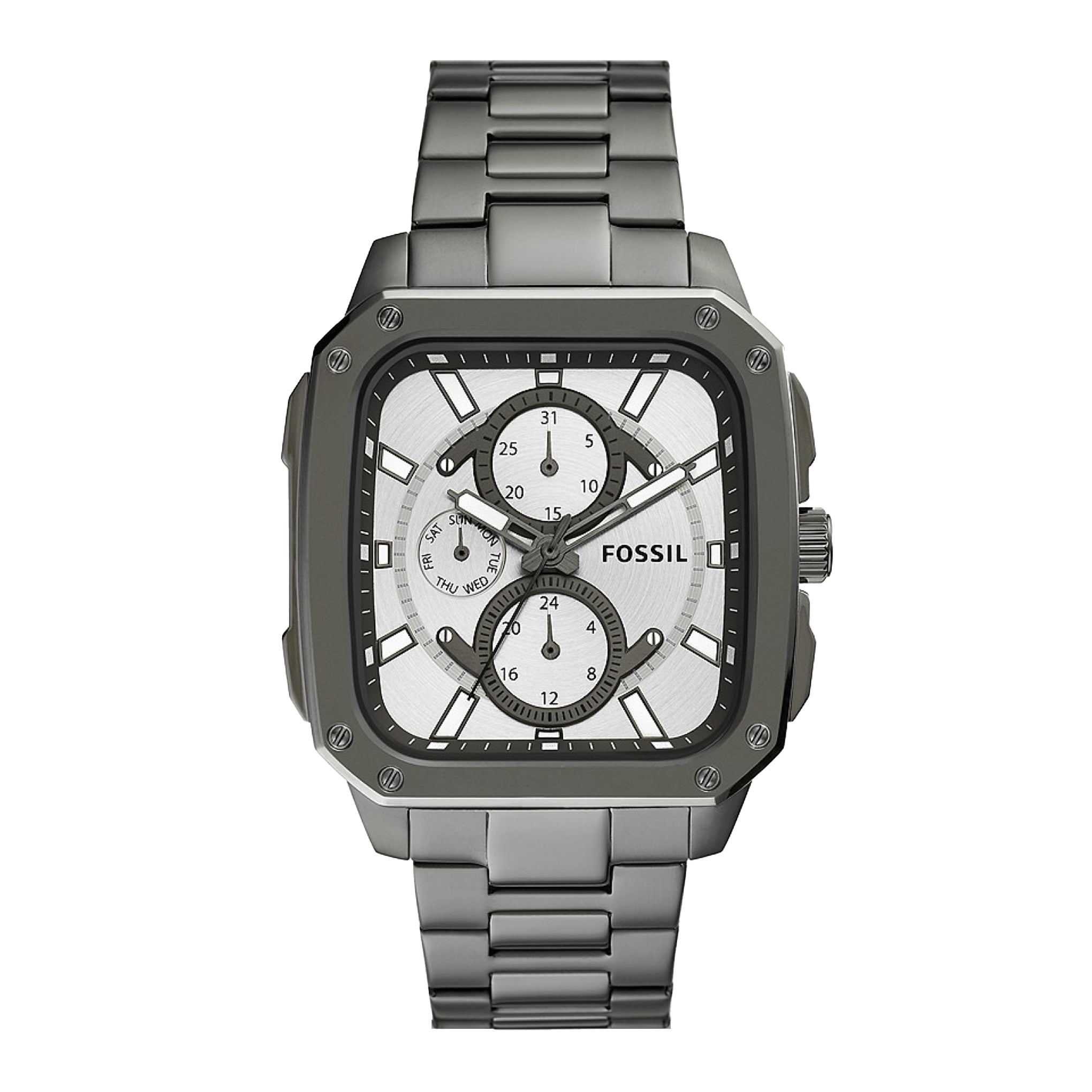 Order Fossil Men's Multifunction Gunmetal Stainless Steel Watch Bq2657 ...