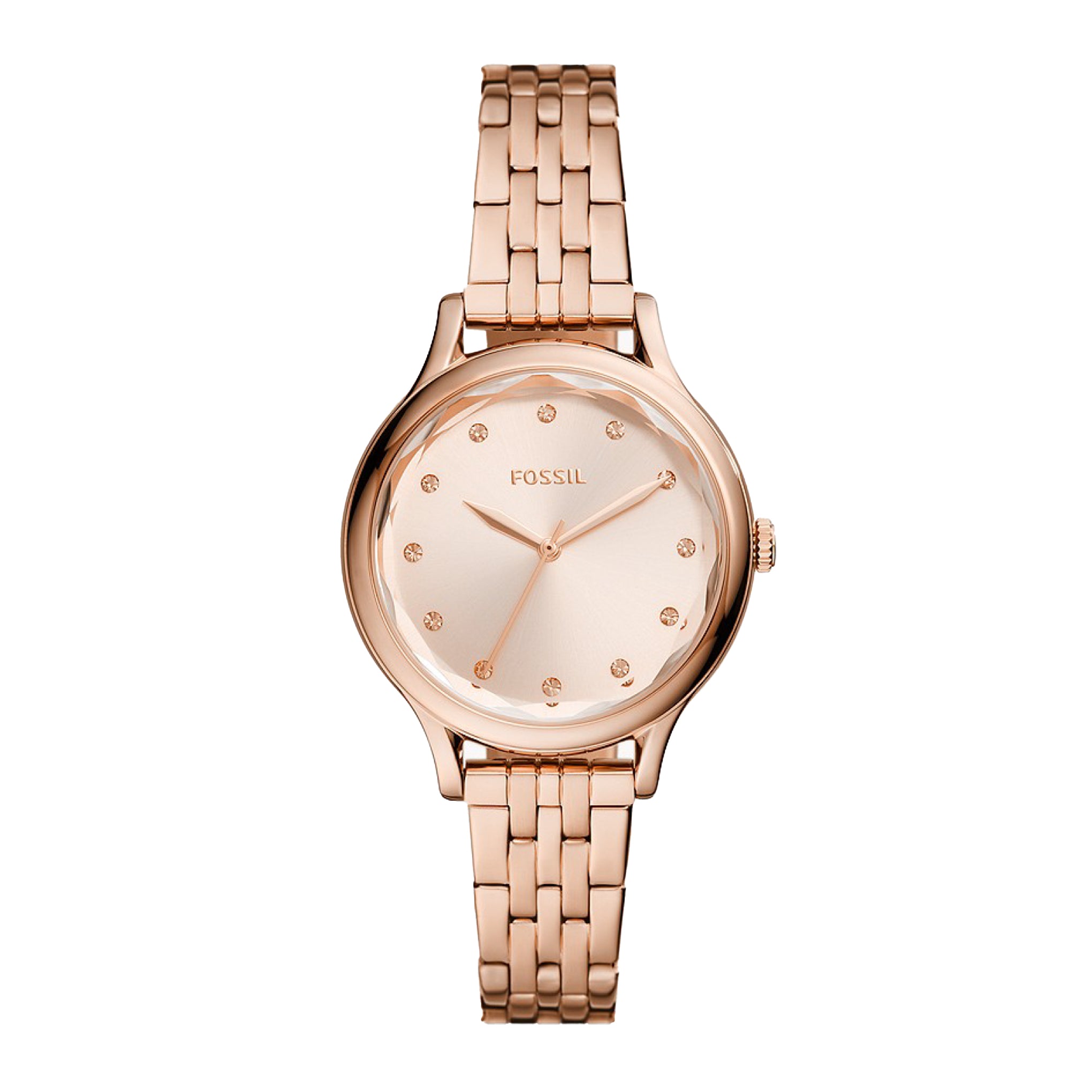 Order Fossil Women's Laney Three-Hand Rose Gold-Tone Stainless Steel ...
