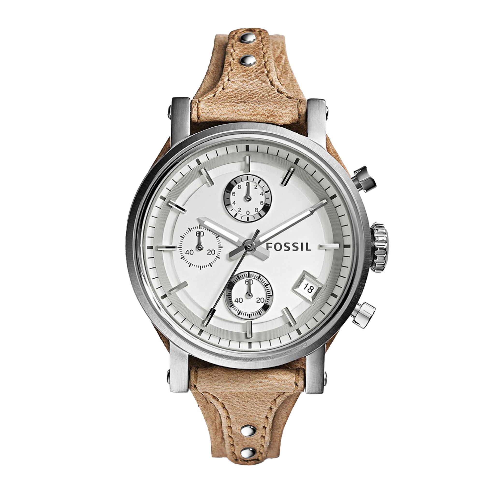 Fossil Women's Original Boyfriend Chronograph Bone Leather Watch Es3625 ...
