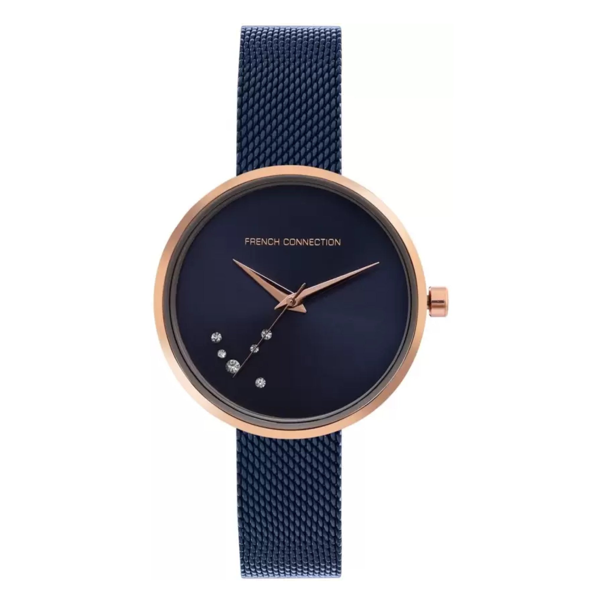 Order French Connection Women's Navy Blue Dial Analog Watch Fcl23-C Now ...