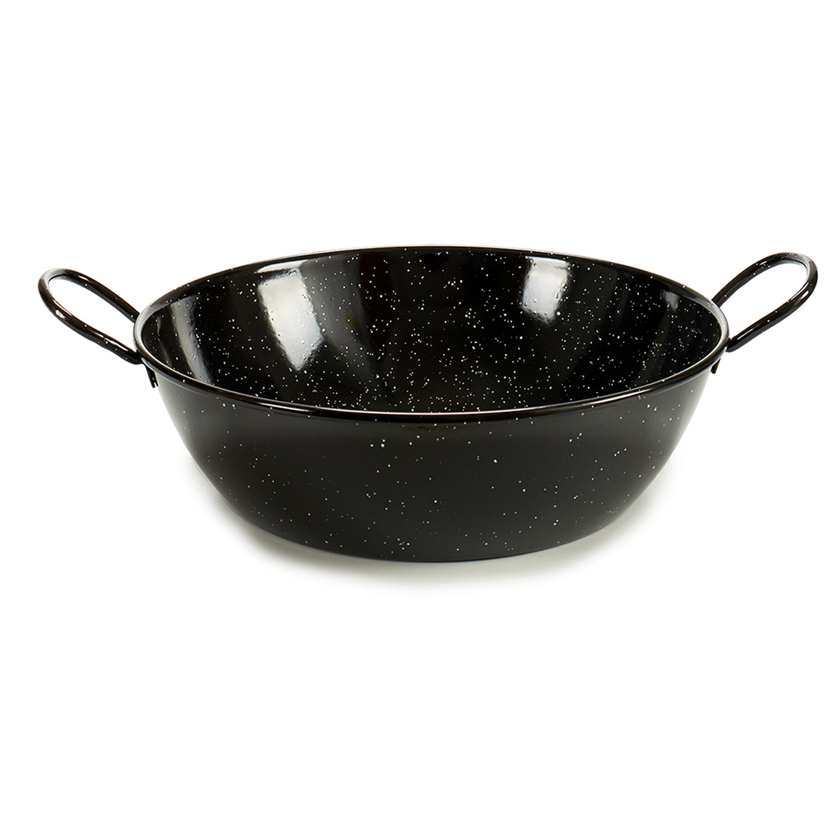 Order La Dehesa Black Deep Enameled Steel Frying Pan 32 cm Now! | Jomla.ae
