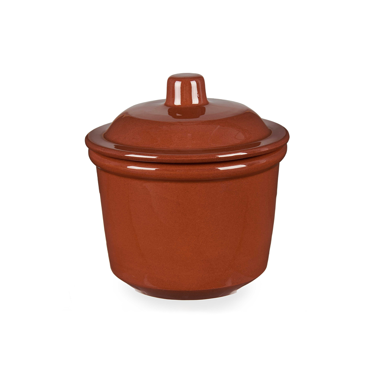 La Dehesa Clay Small Round Jar 450 ml Brown | Jomla.ae