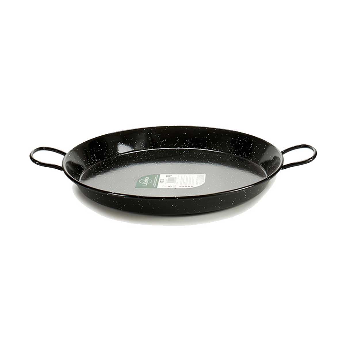 La Dehesa Enameled Steel Paella Pan 42 cm Black | Jomla.ae