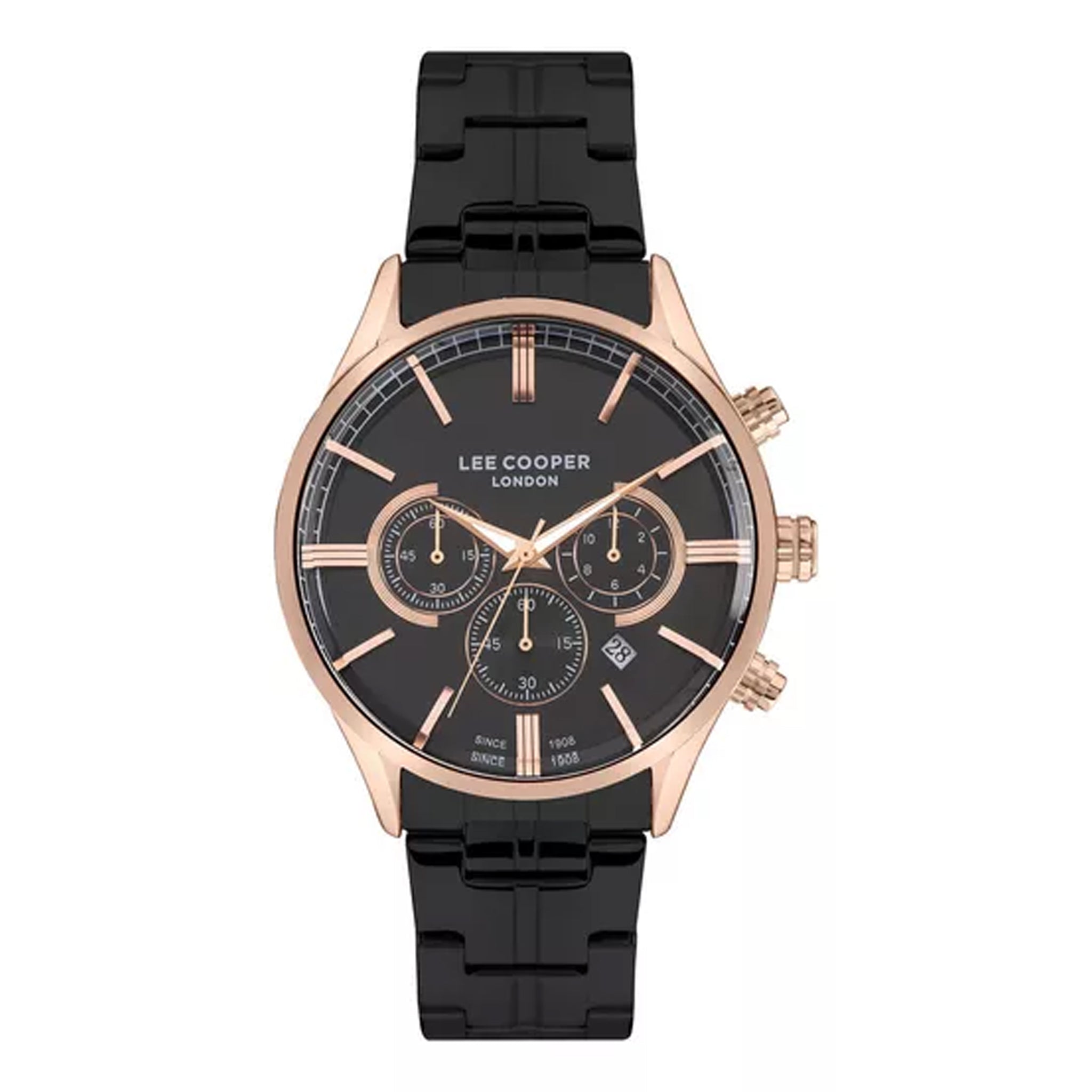 Order Lee Cooper Men Black Dial Chronograph Watch Lc07367 450 Now
