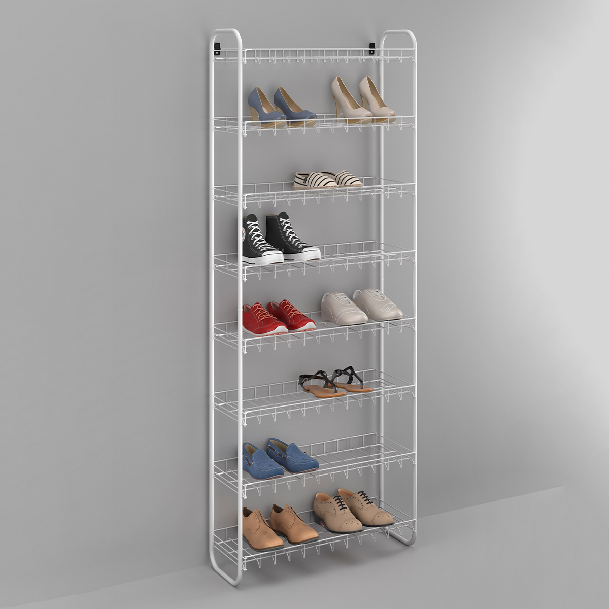 Order Metaltex 8 Tier Shoe Rack Silver Steel Now! | Jomla.ae