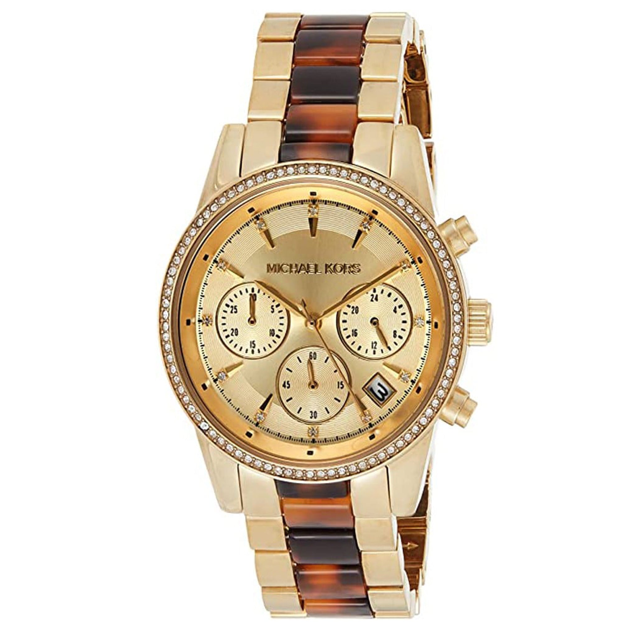 Order Michael Kors Mk6322 Womens Ritz Gold Tone Watch Now! | Jomla.ae