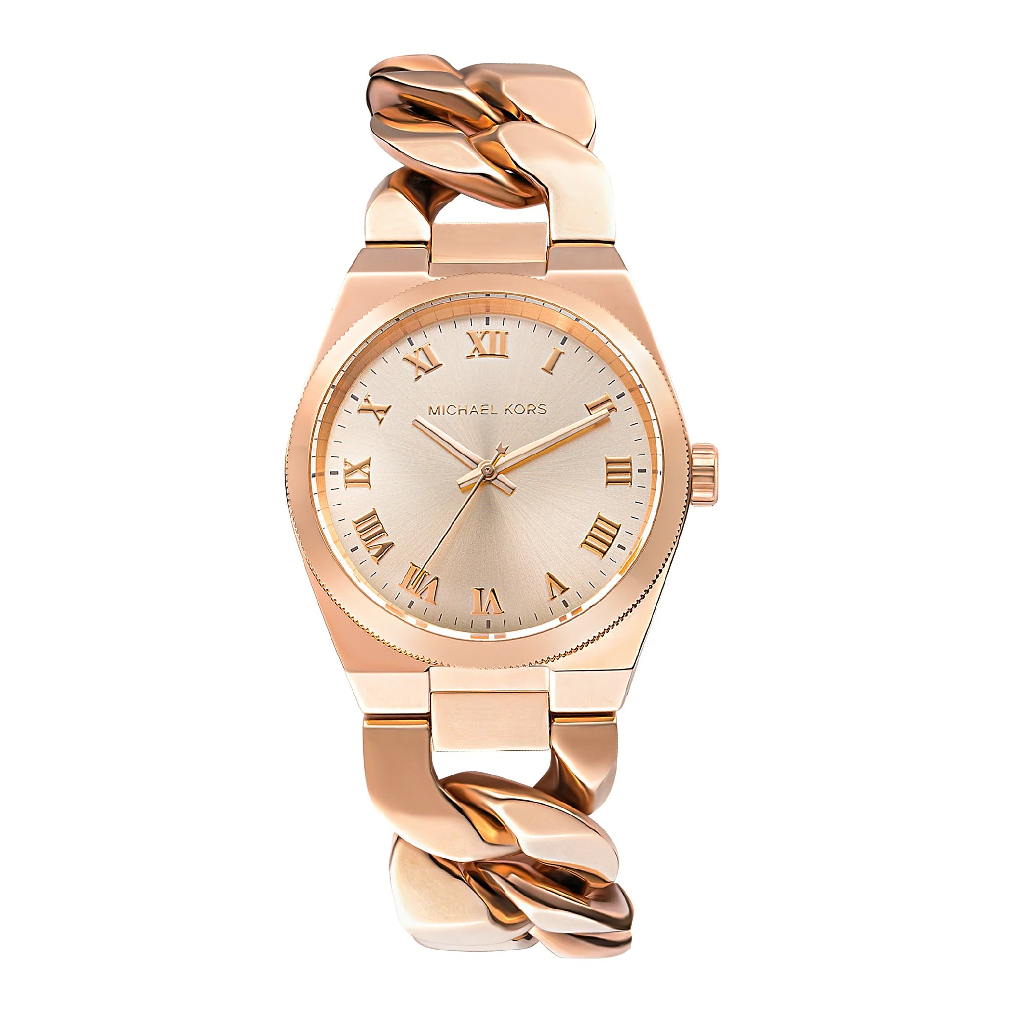 Michael Kors Women's Channing Quartz Rose Sunray Dial Watch Mk4564 ...