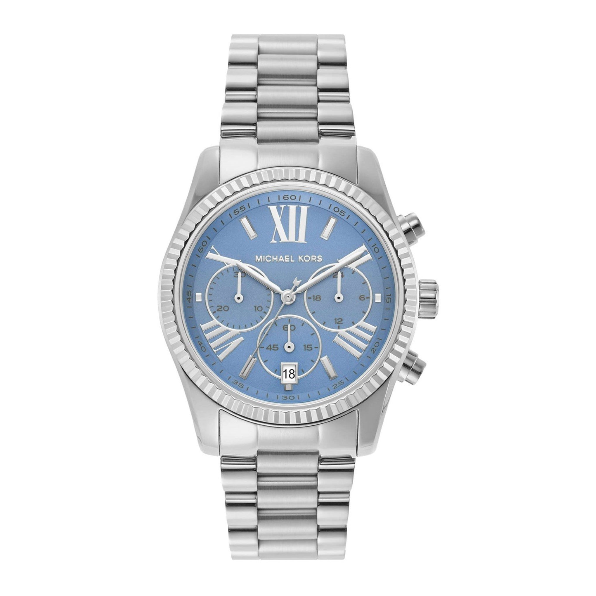 Michael Kors Women's Lexington Silver Watch Mk7215 | Jomla.ae