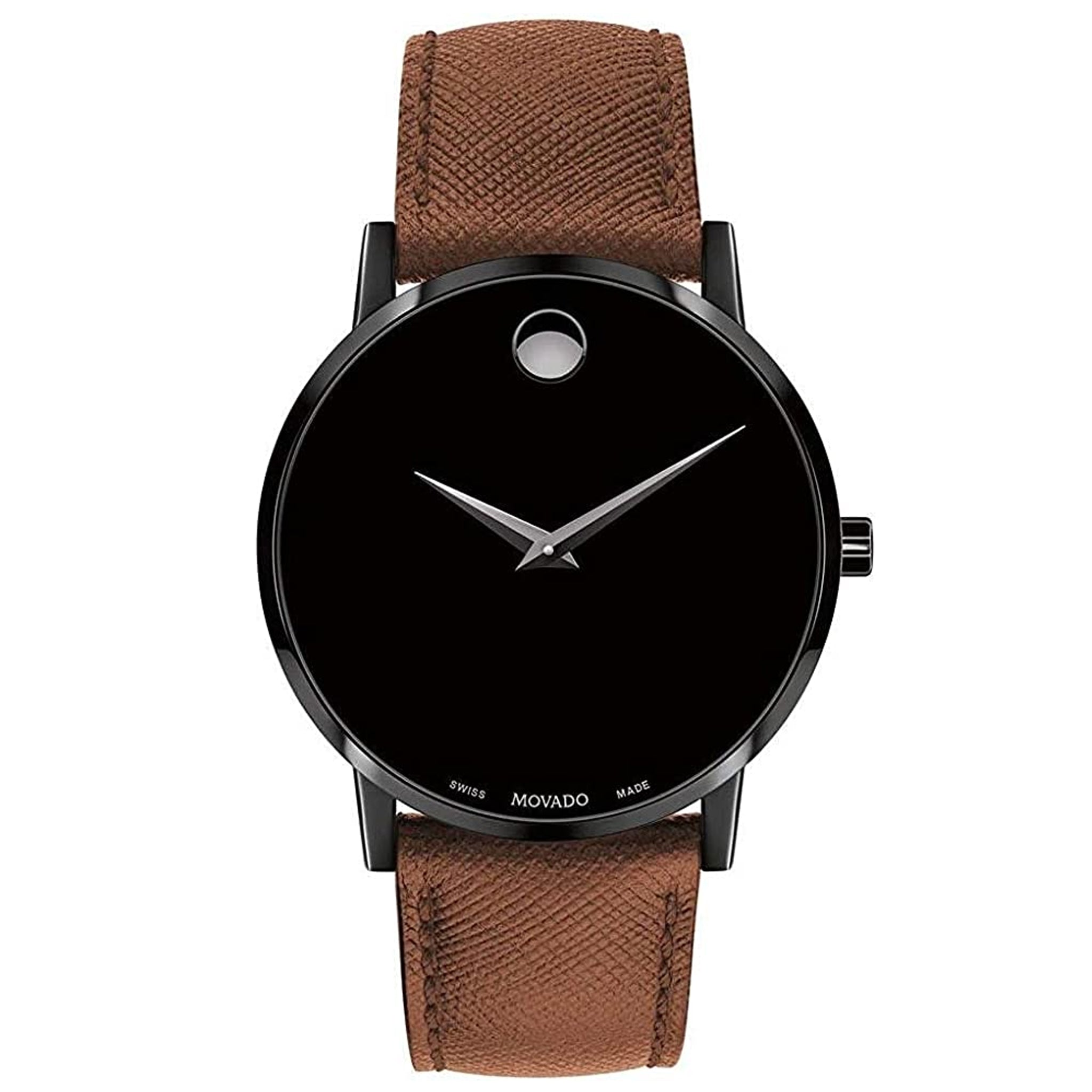Order Movado 0607198 Quartz Analog Display And Leather Strap Museum ...