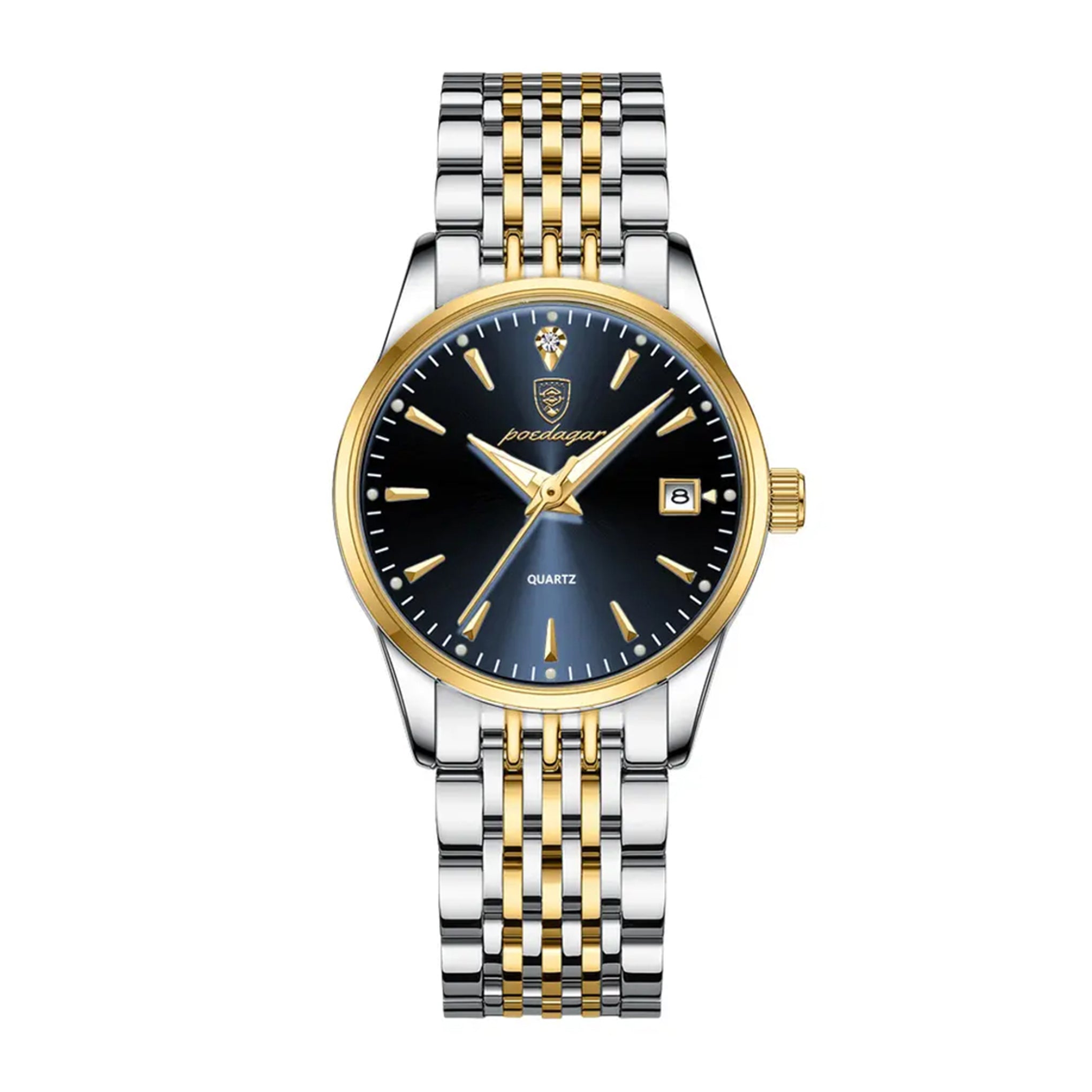 Order Poedagar Women's Analog Quartz Stainless Steel Blue Dial Watch ...