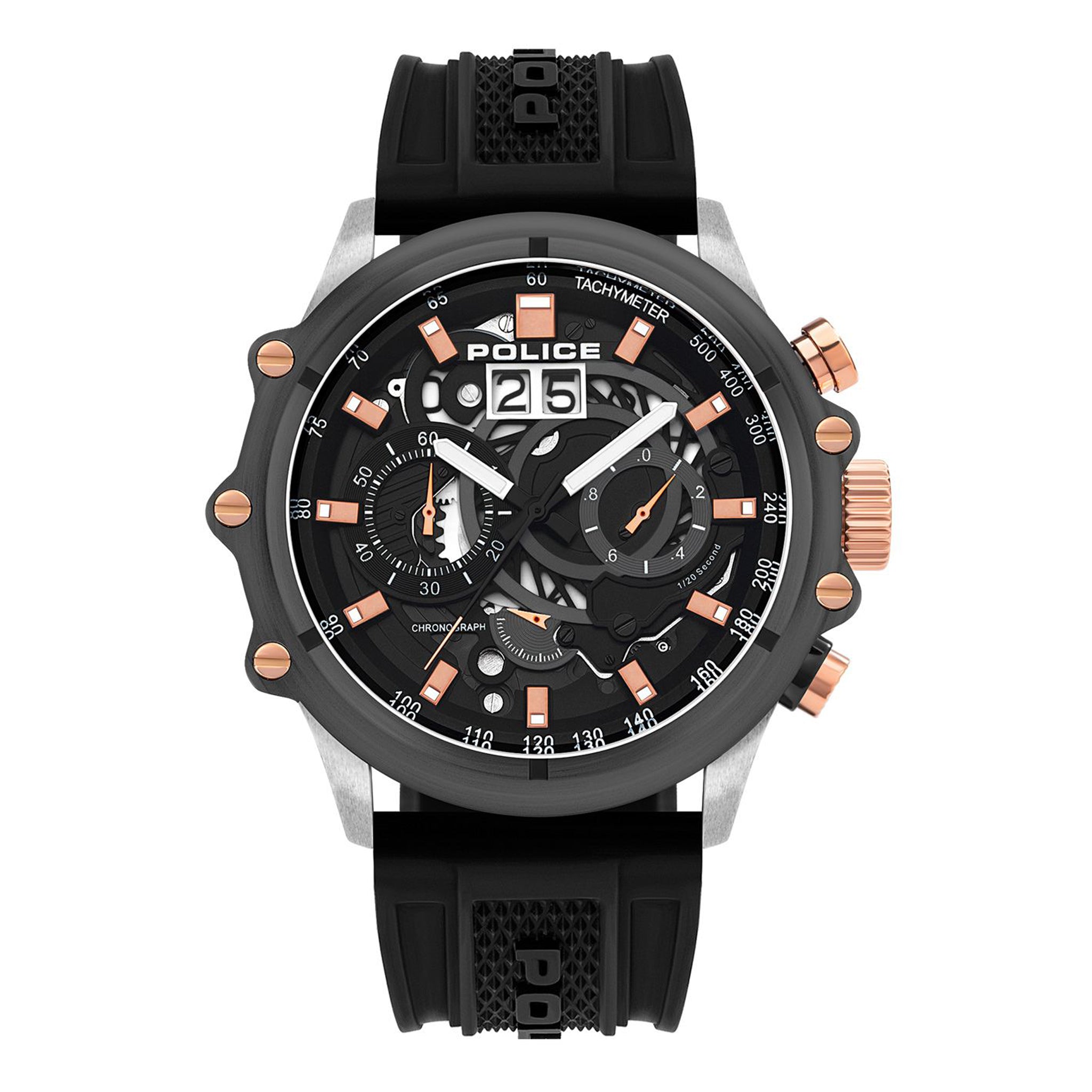 Order Police Luang Men's Analogue Black Silicone Band Watch Pl16018jstu/13p Now! | Jomla.ae