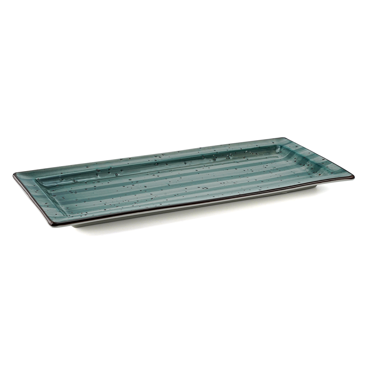 Porceletta Green Color Glazed Porcelain Rectangular Plate 29 cm / 12 ...