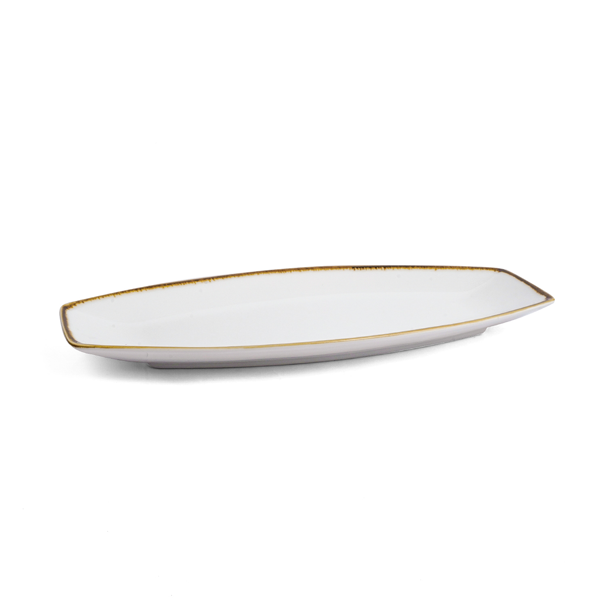 Order Porceletta Ivory Mocha Porcelain Boat Plate 30 cm / 12" Ivory ...
