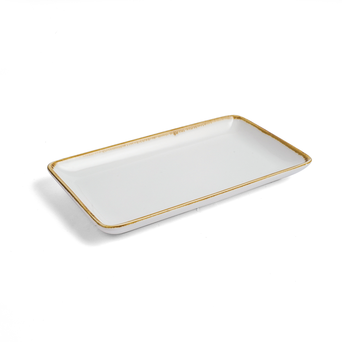 Order Porceletta Ivory Mocha Porcelain Rectangular Plate 9" Ivory Brown ...