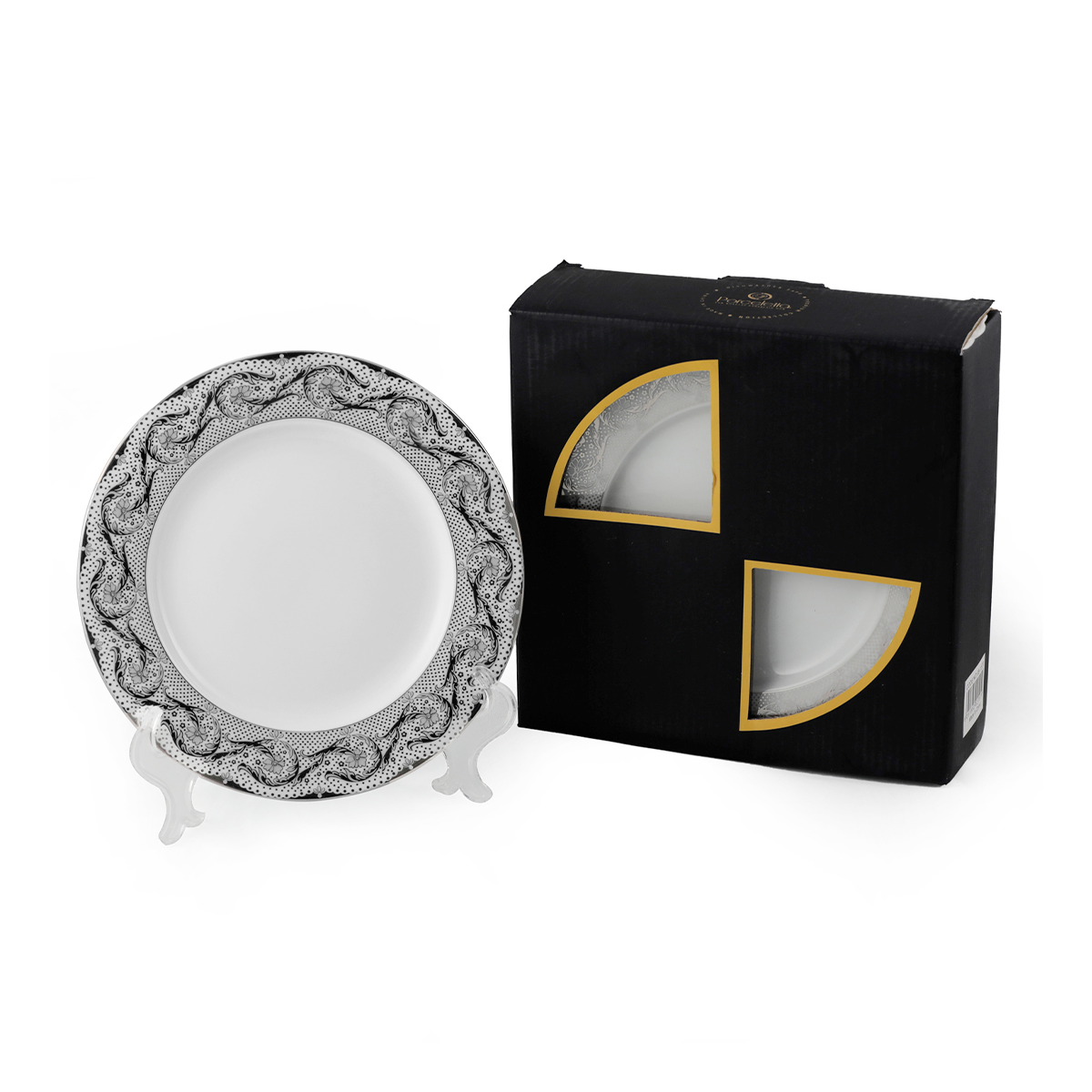 Order Porceletta Ivory Porcelain 6 Piece Salad VIP Plate Set 8" Ivory ...