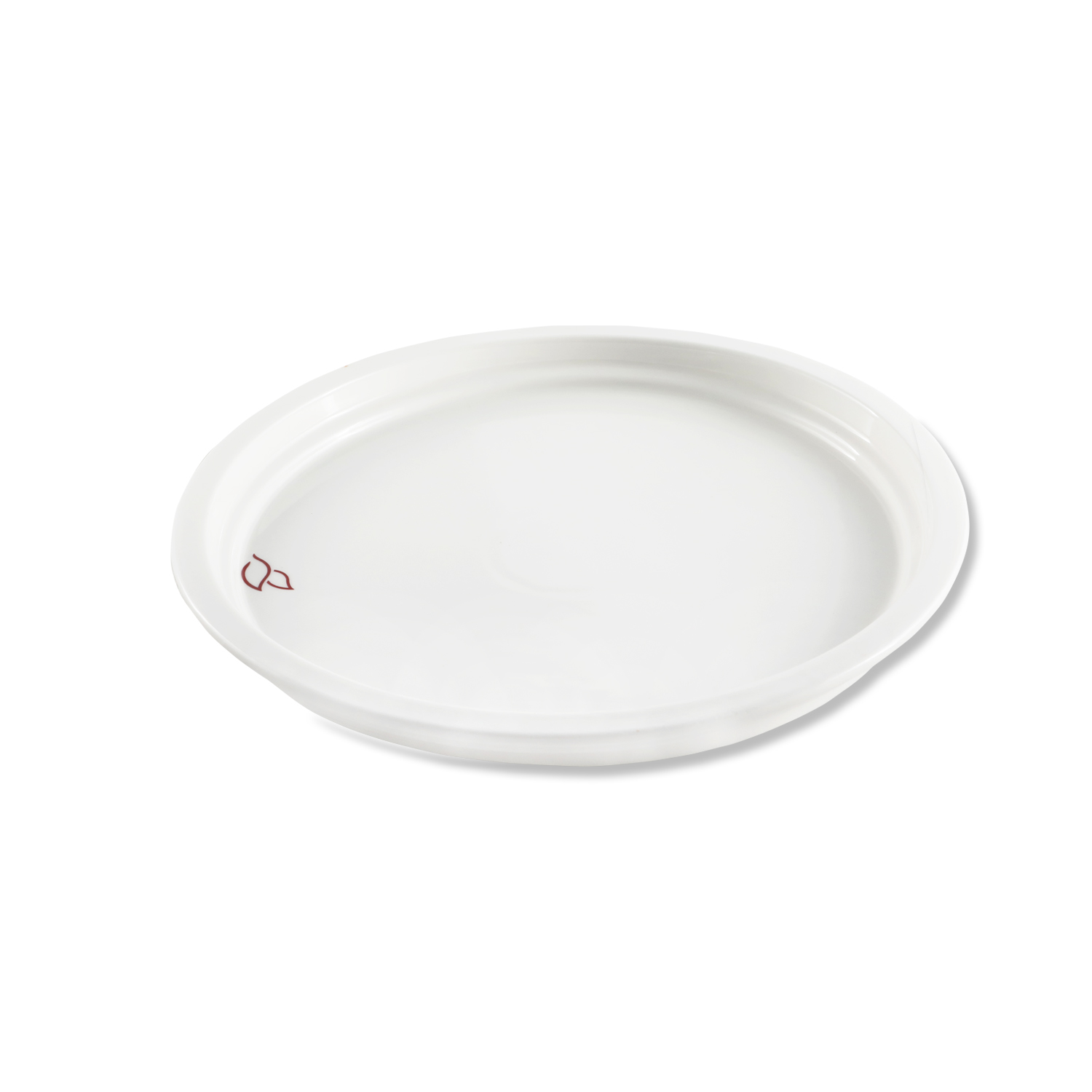 Order Porceletta Ivory Porcelain Rim Stackable Plate with Logo 9" Now ...