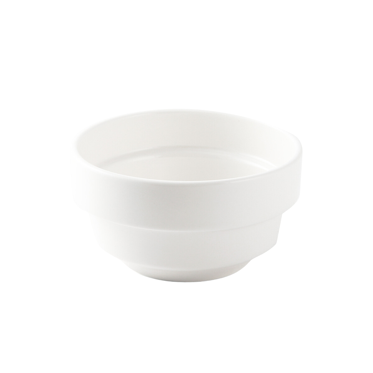 Porceletta Ivory Porcelain Round Stackable Soup Bowl 11 cm | Jomla.ae