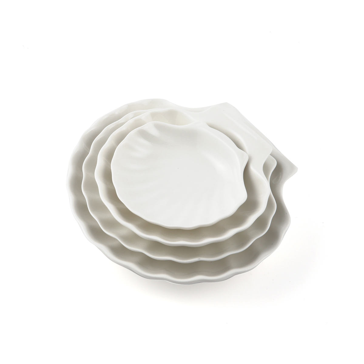 Order Porceletta Ivory Porcelain Shell Dish 15 cm / 6" Now! | Jomla.ae