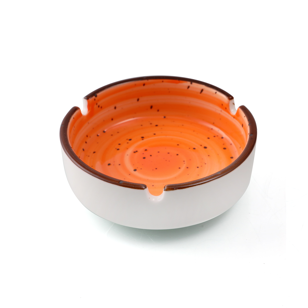 Order Porceletta Orange Color Glazed PorcelainRound Ashtray 4" Now ...