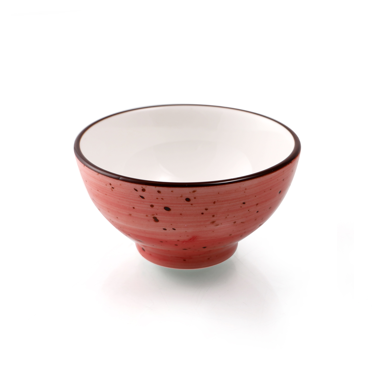Order Porceletta Red Color Glazed Porcelain Small Footed Bowl 8 cm Now ...