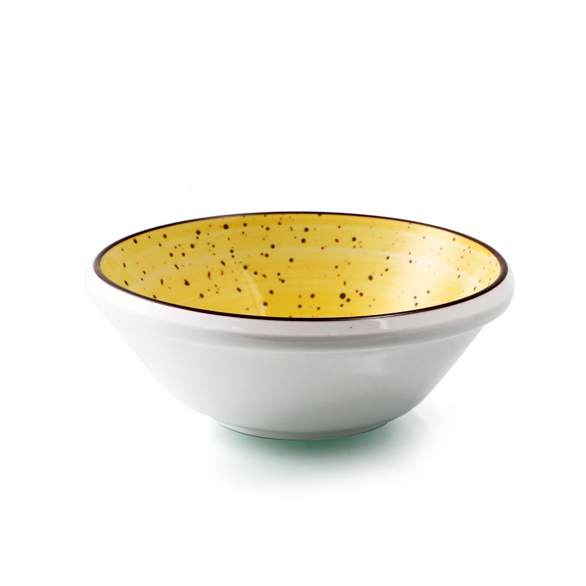 Order Porceletta Yellow Color Glazed Porcelain Mezza & Salad Bowl 6 ...