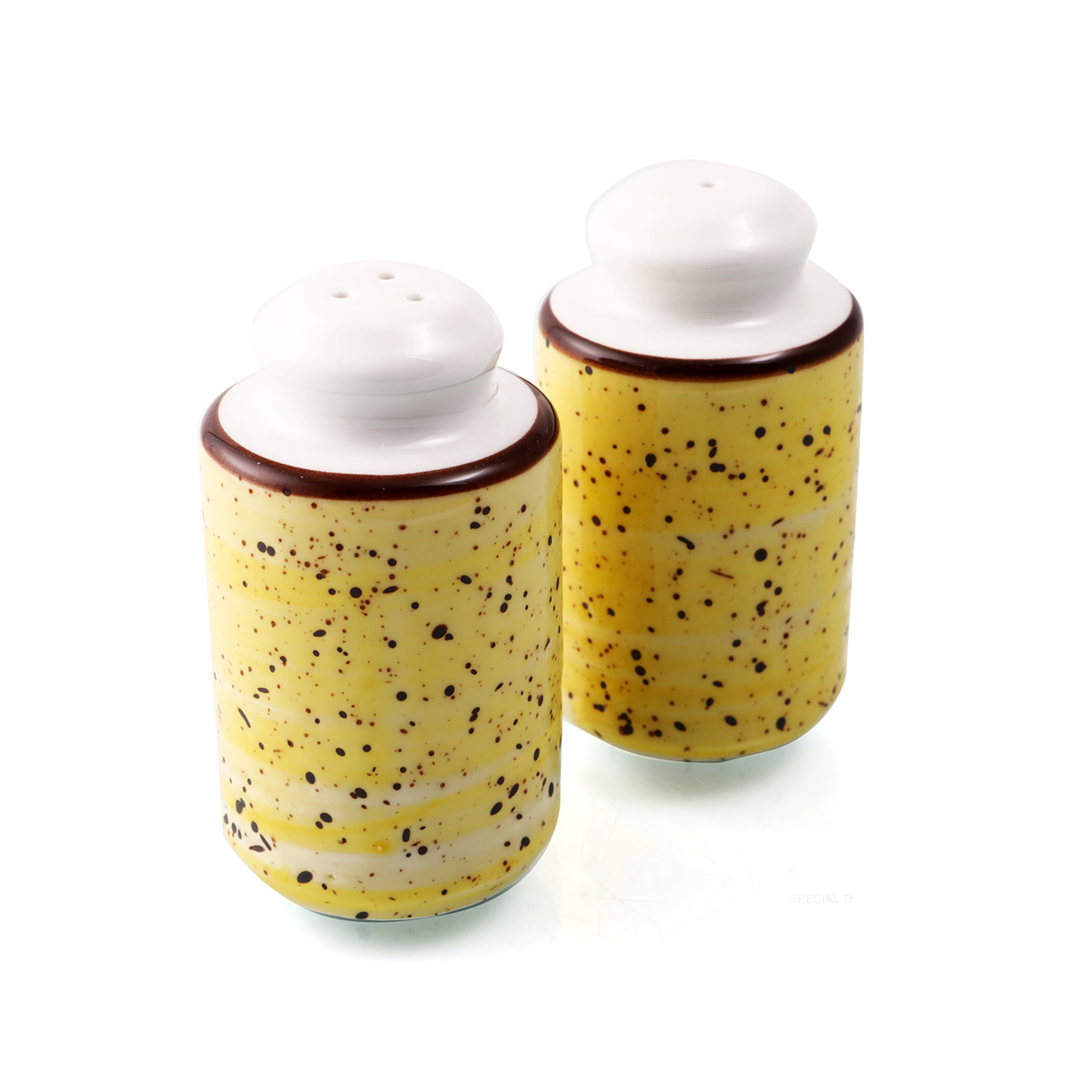 Order Porceletta Yellow Color Glazed Porcelain Salt & Pepper Set Now ...