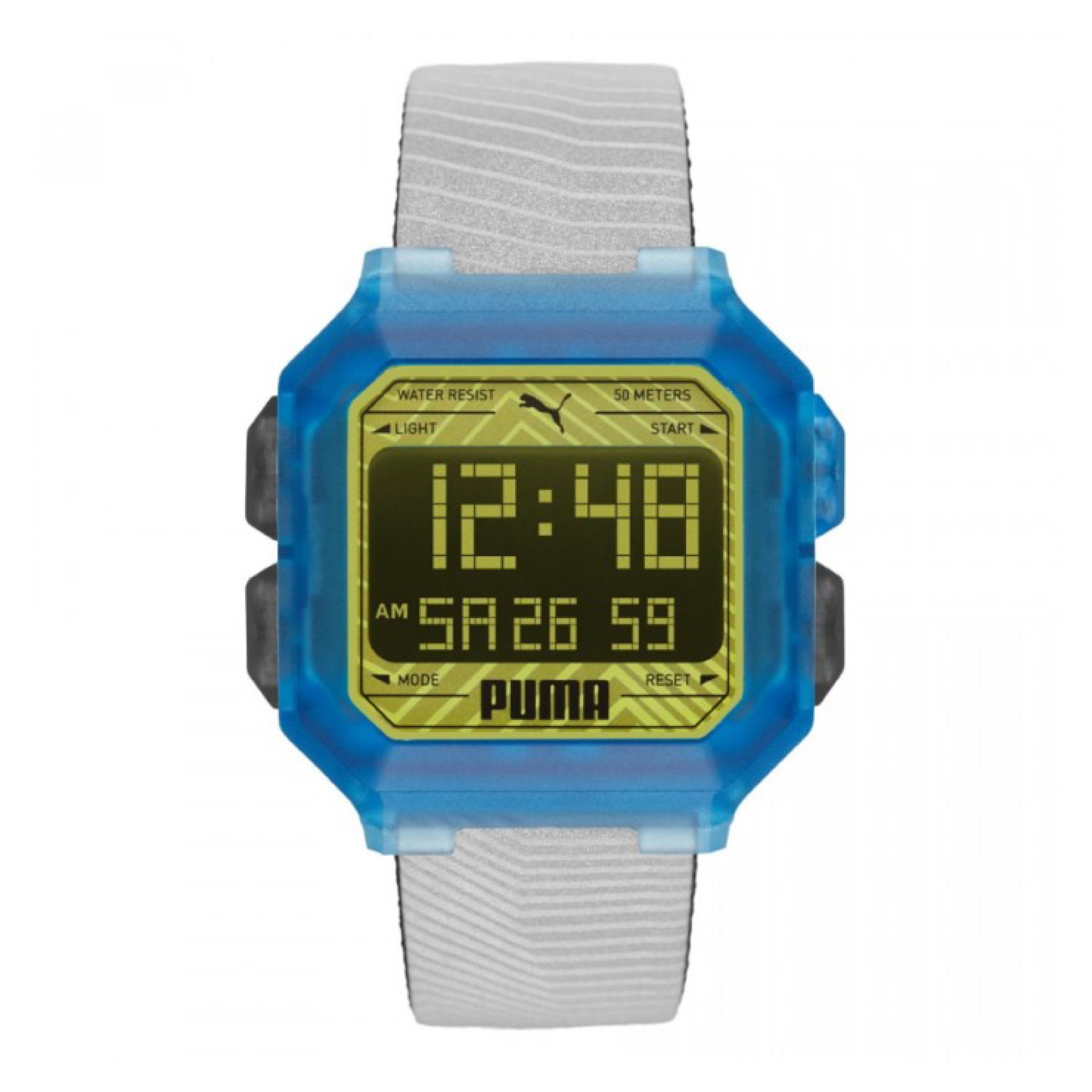 Order Puma Digital Mechanical Watch For Men With Grey Silicone Strap ...