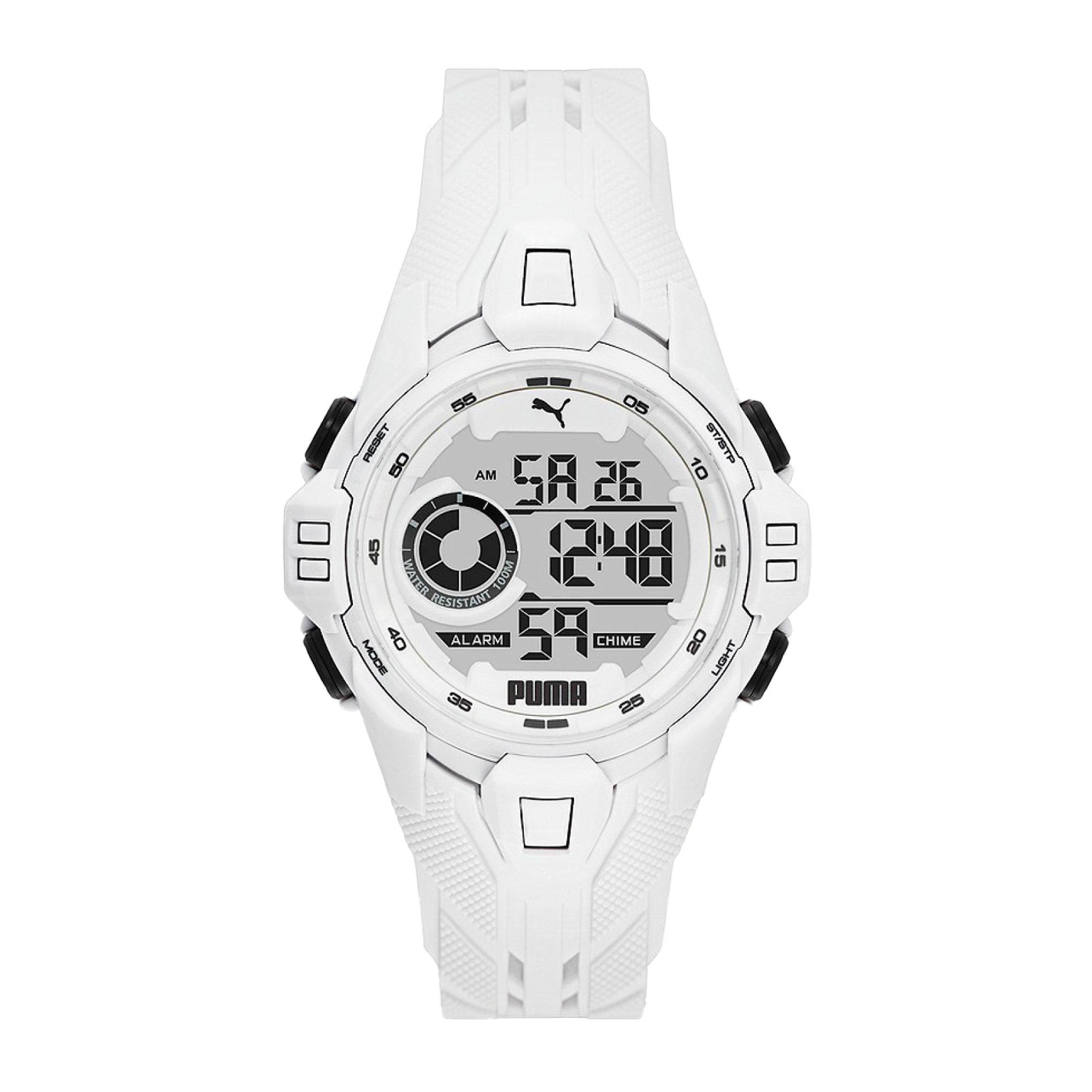Order Puma Digital Mechanical Watch For Men With White Rubber Band - Pu ...
