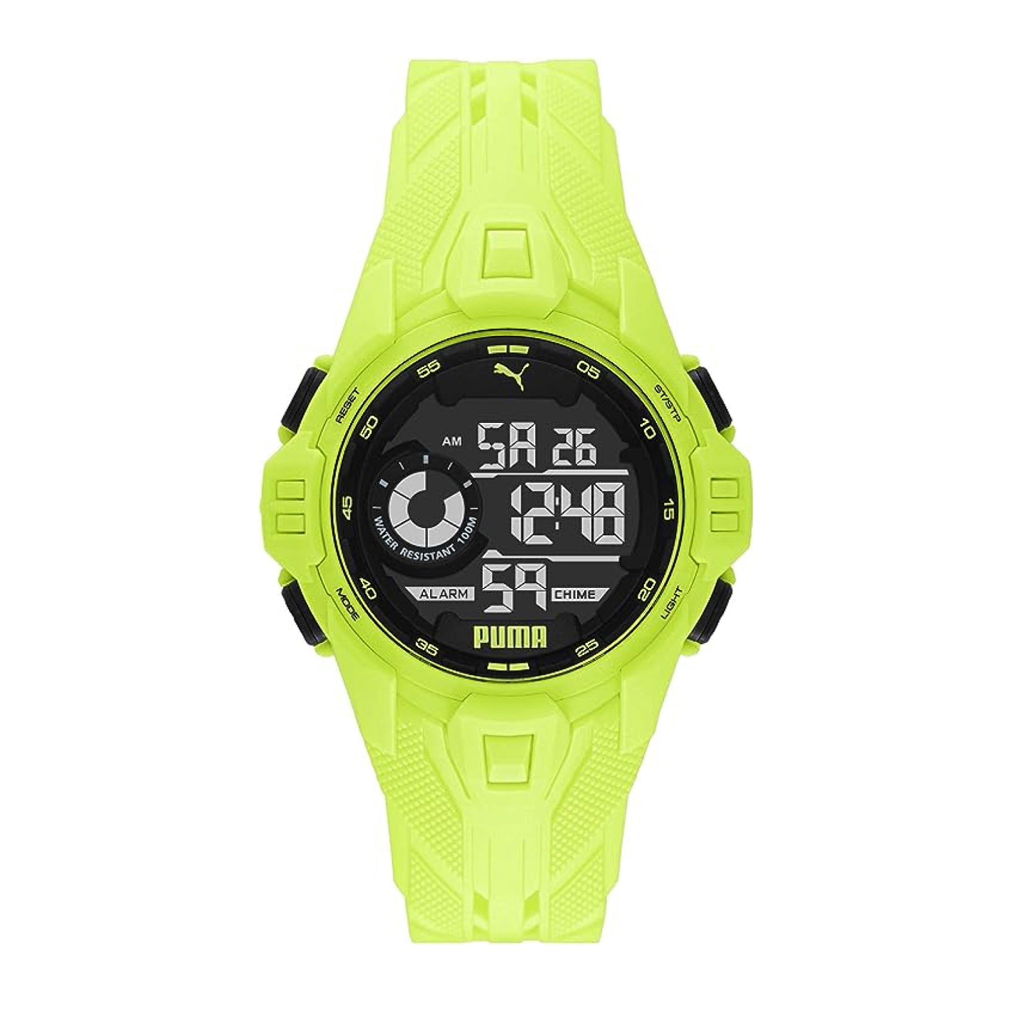 Order Puma Digital Quartz Watch For Men With Silicone Band- 10 Atm - Pu ...