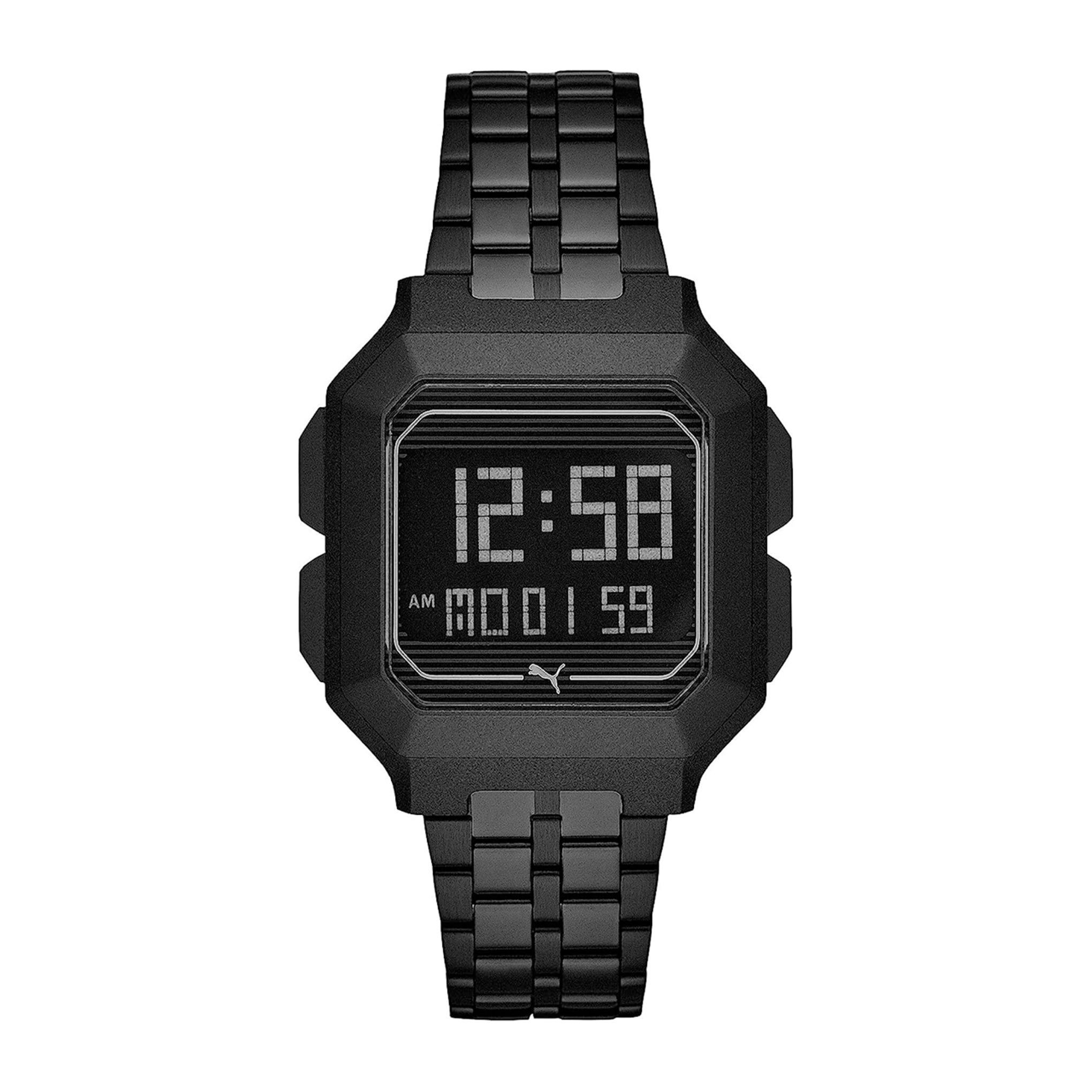 Order Puma Digital Quartz Watch For Women With Black Stainless Steel ...