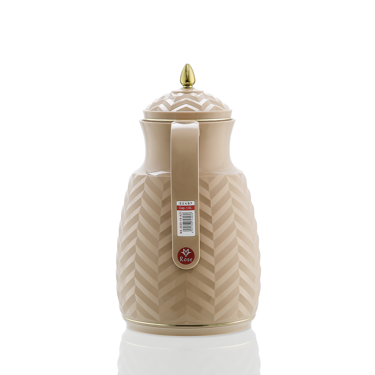 Rose Beige Tea Vacuum Flask 1 Liter RS-2020 Beige | Jomla.ae