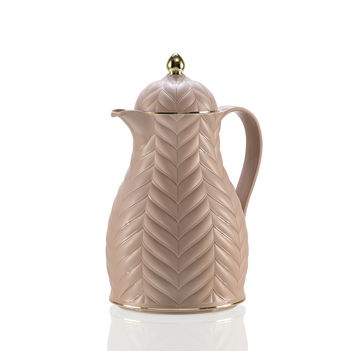 Rose Brown Tea Vacuum Flask 1 Liter RS-1919 Brown | Jomla.ae